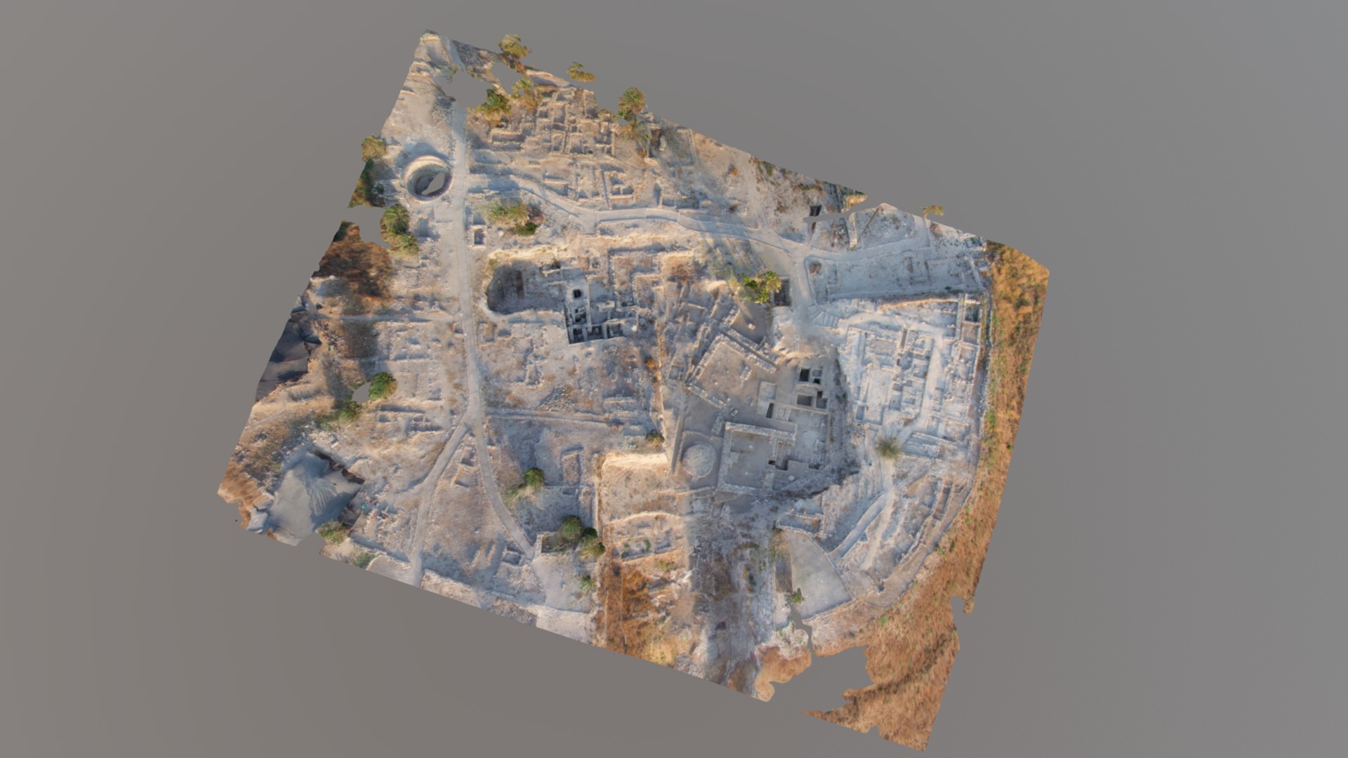 Tel Megiddo Area J, after 2008 Excavations - 3D model by Jezreel Valley ...