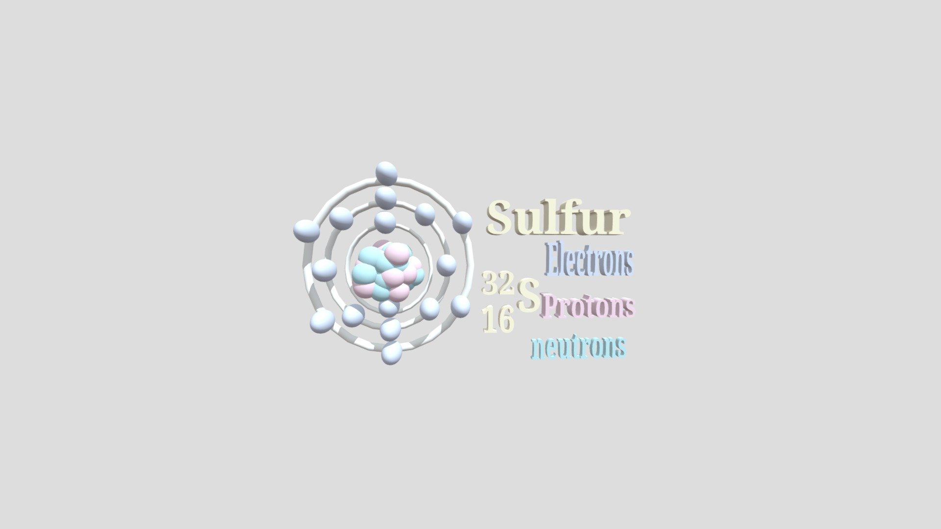 Alexis' Sulfur atom - 3D model by Mrs.martinez [8cfe734] - Sketchfab