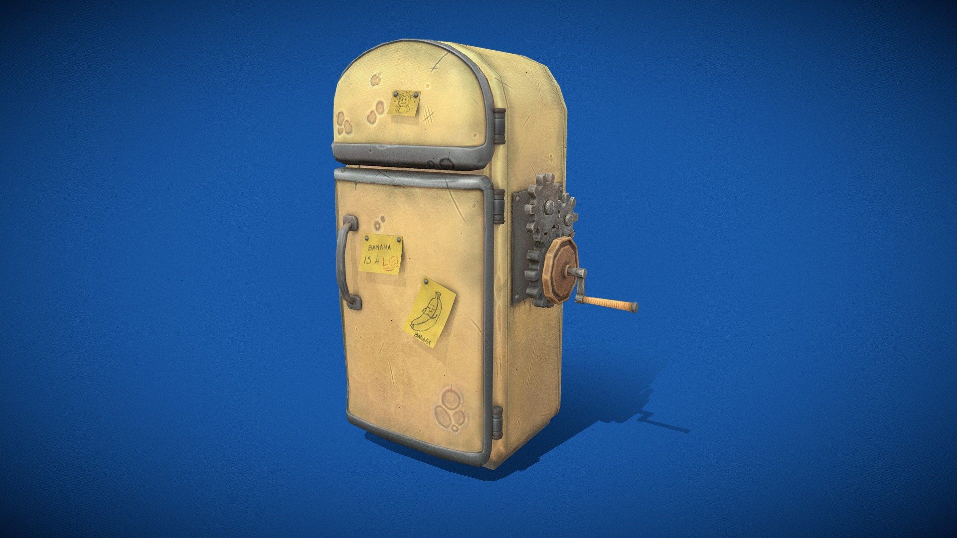 Stylized Fridge - Game Asset - 3D model by Kacperdo [8cffc7e] - Sketchfab