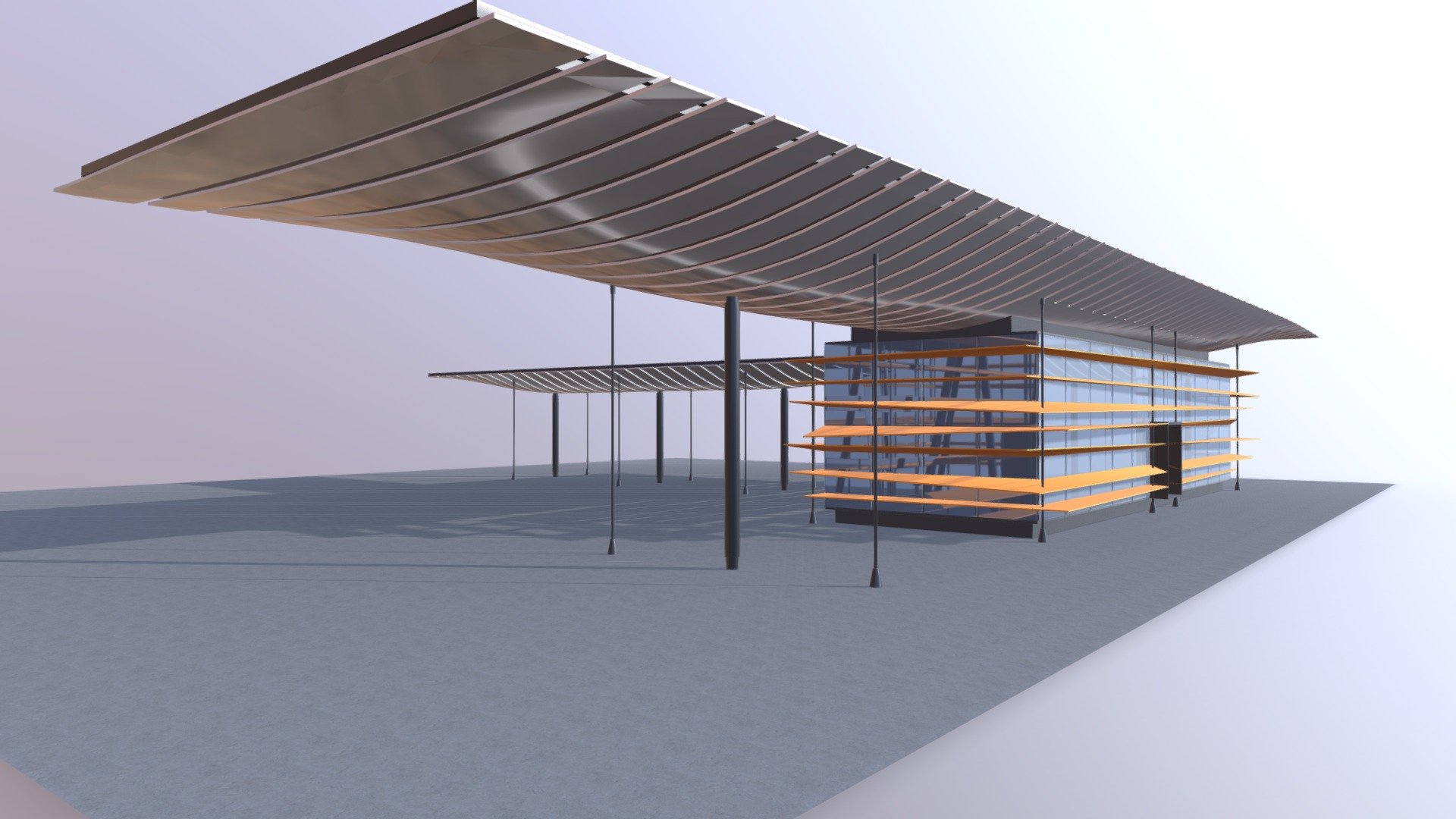 Transport pavilion - 3D model by Olexandr Horban (@OlexandrHorban ...