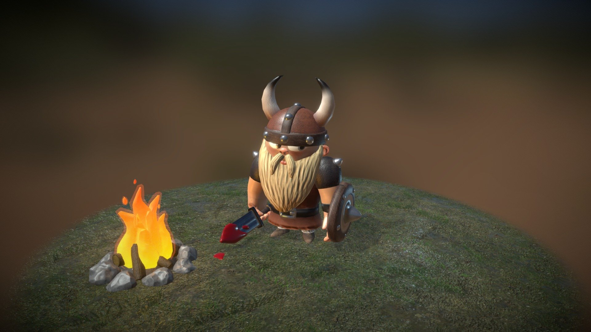 Chibi Viking - 3D model by Ferdinand van der Horst ...