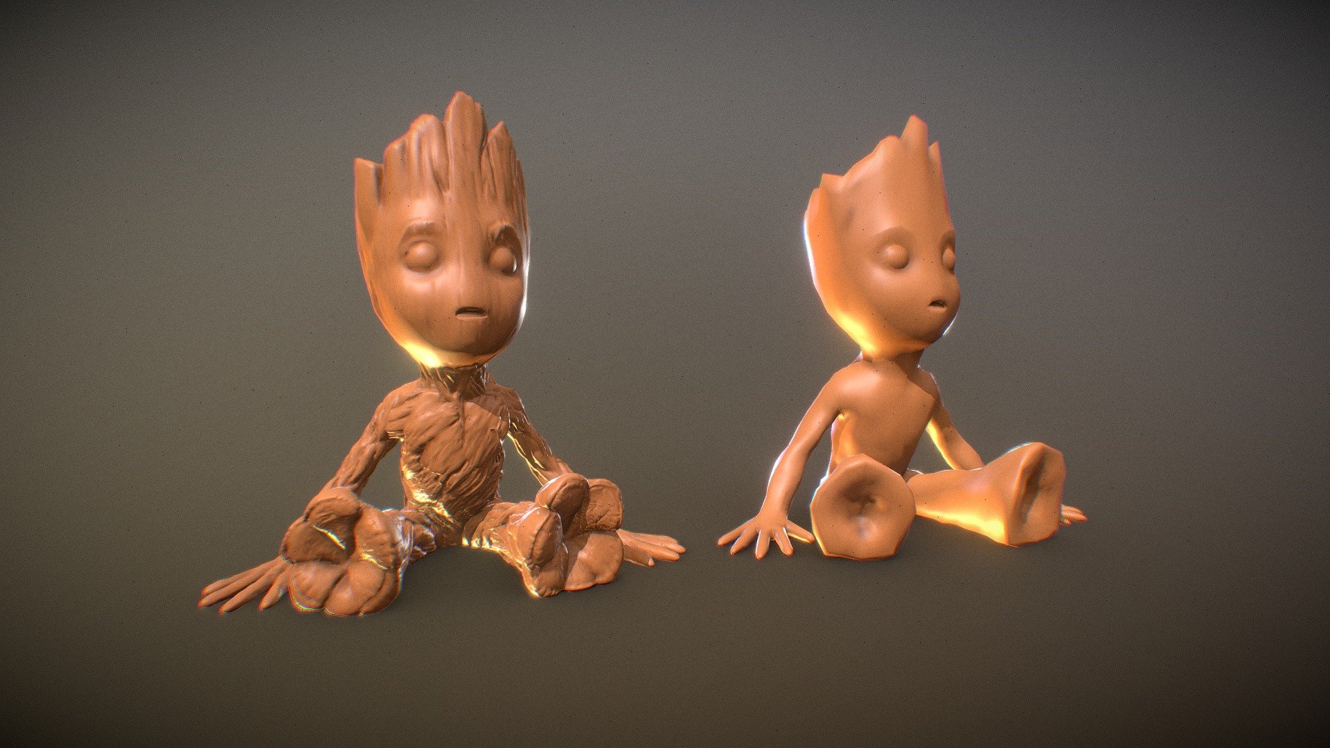 Baby Groot - Buy Royalty Free 3D model by Maycon.Chaves [8d0234a] - Sketchfab Store
