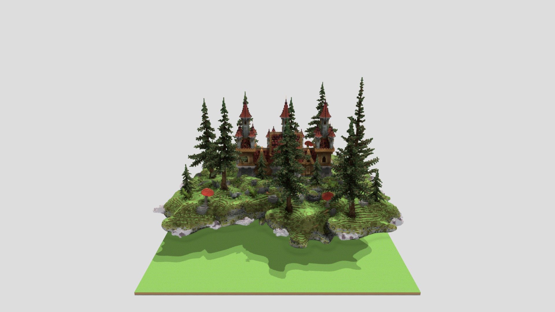 Red Castle Island - 300x300 - 3D model by Senior Studios (@seniorstudios) [8d02fd7] - Sketchfab