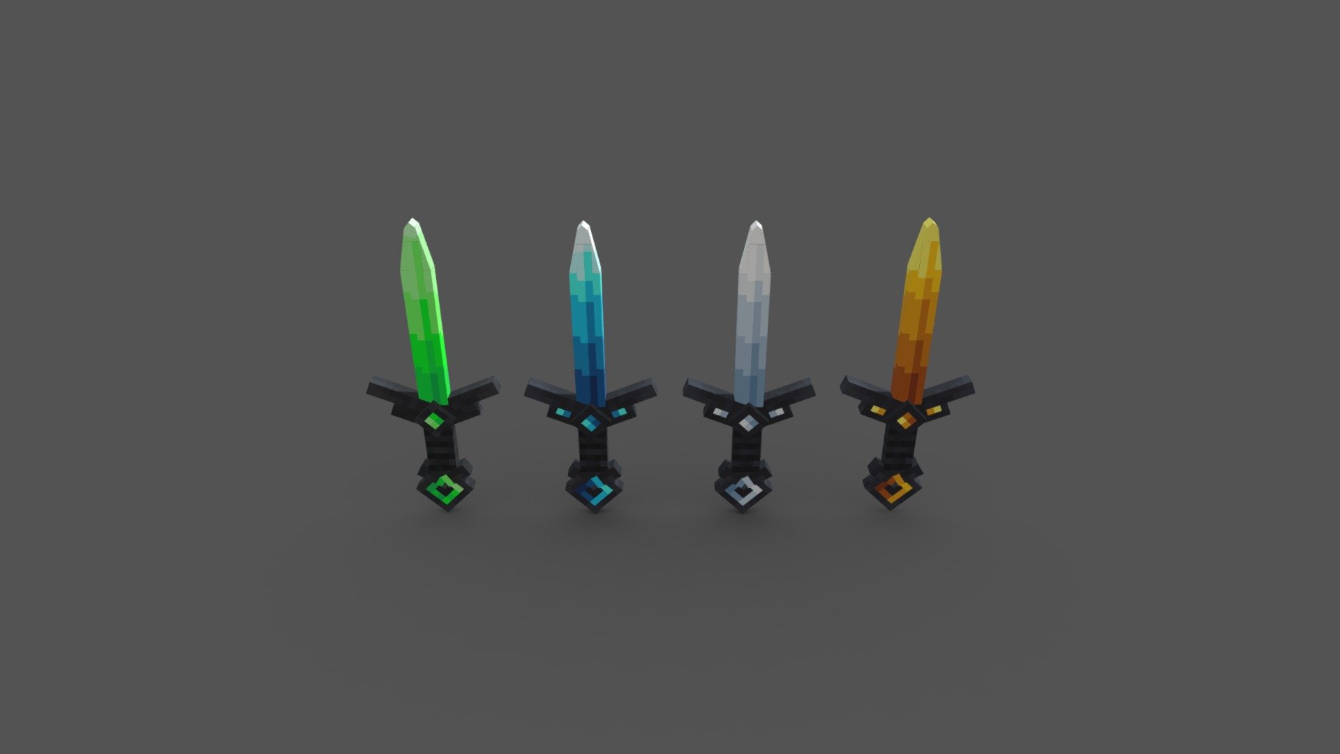 Custom swords - 3D model by Tekaroo [8d049bb] - Sketchfab