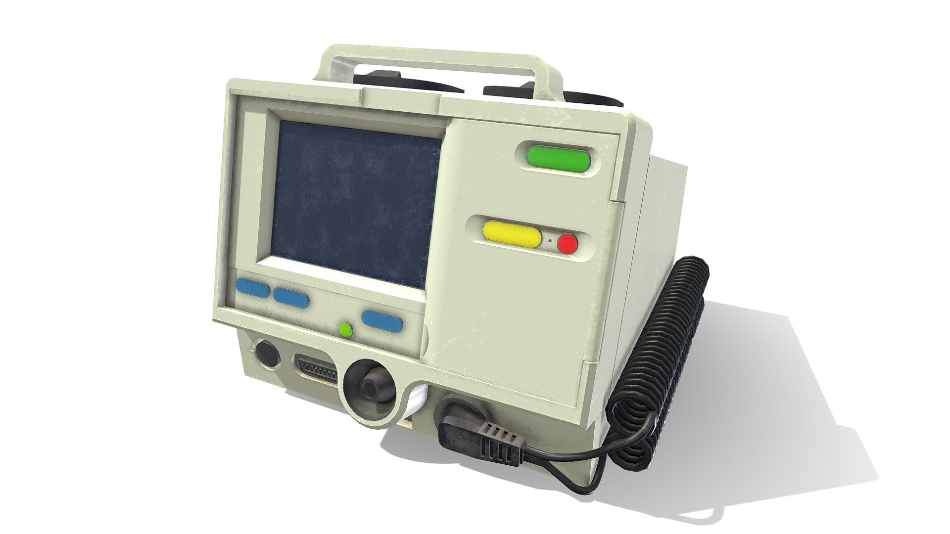 Hospital Lifepak Defibrillator / Heart Monitor - Buy Royalty Free 3D ...