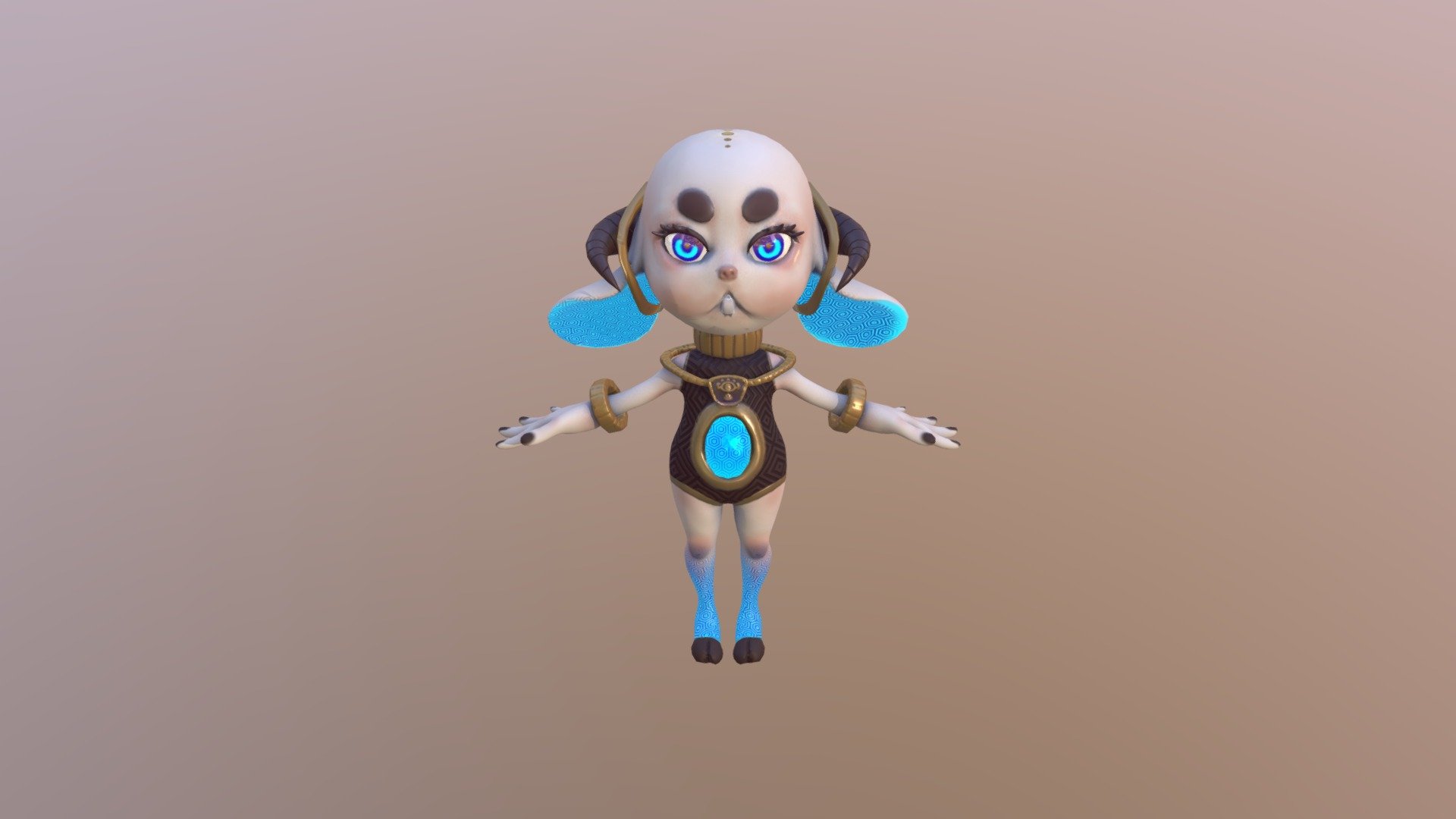 Character Model - Stylised - 3D model by Turashie [8d07fe7] - Sketchfab