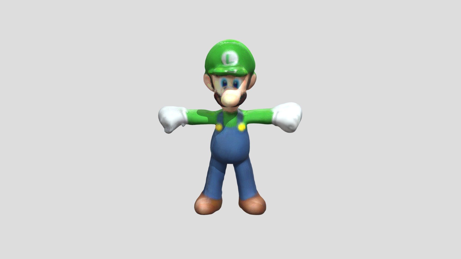 Luigi from mario - Download Free 3D model by repsiv [8d08ad8] - Sketchfab