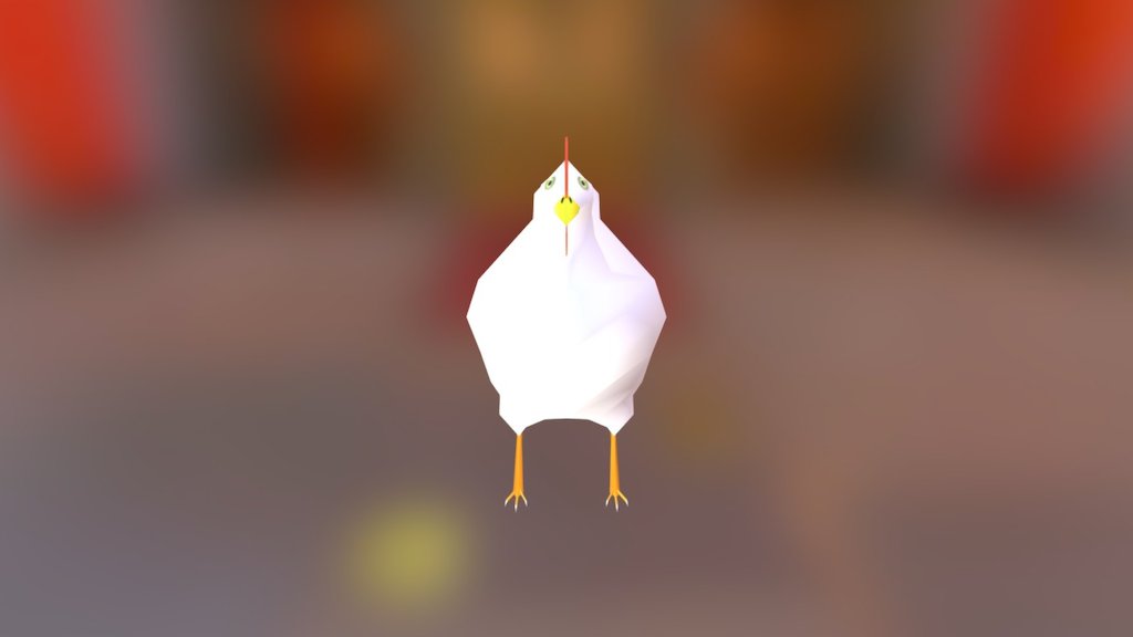 Low Poly chicken - 3D model by gesselucio [8d09a5b] - Sketchfab