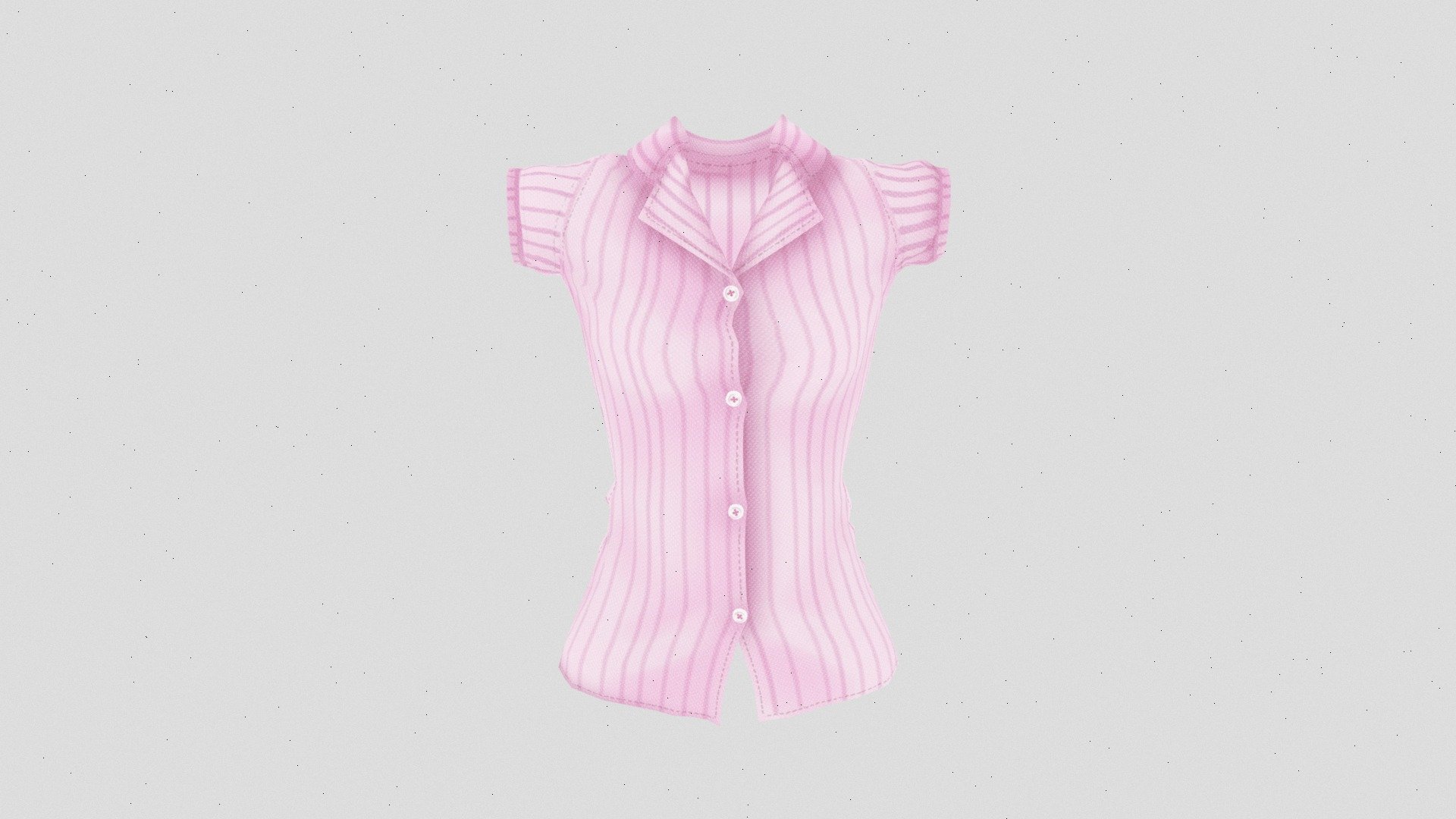Button up blouse accessory - 3D model by shnayil (@hairytenticale ...