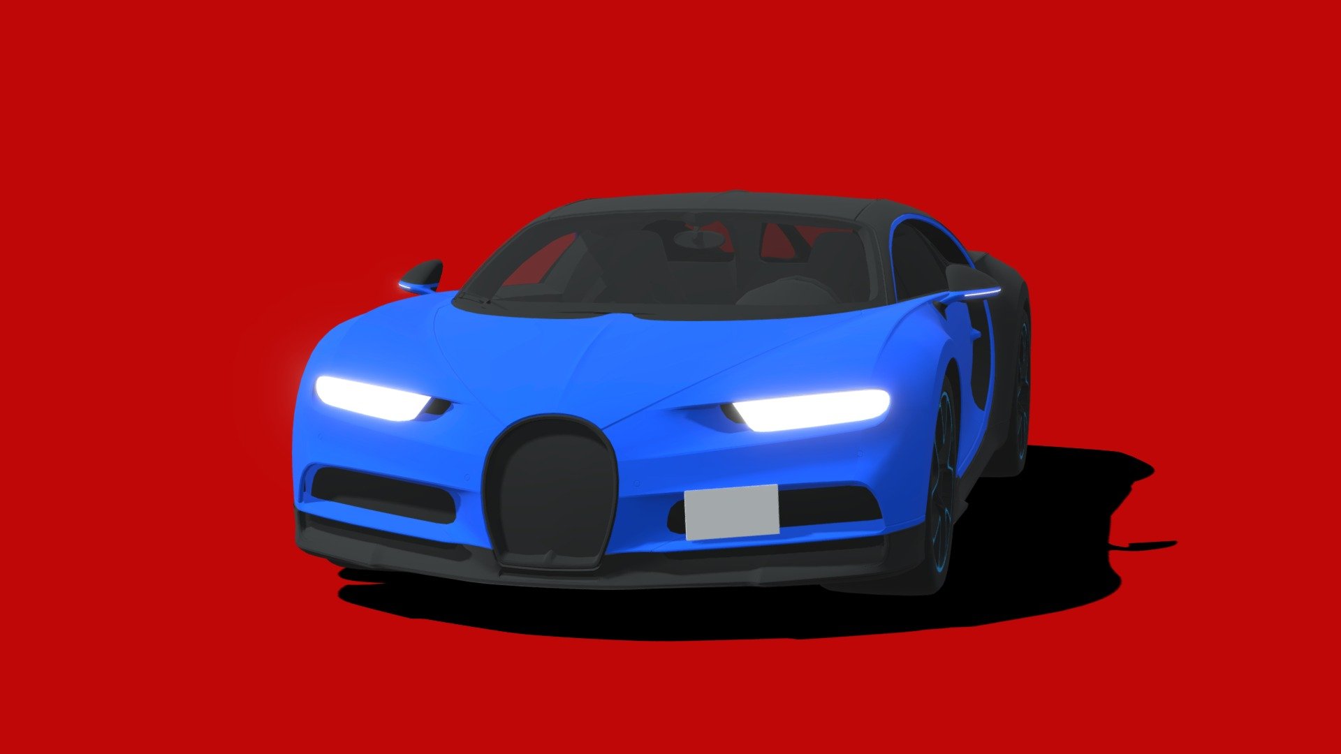 TOON Hypercars : Bugatti Chiron - 3D model by LePoint_BAT (@LePointBAT ...