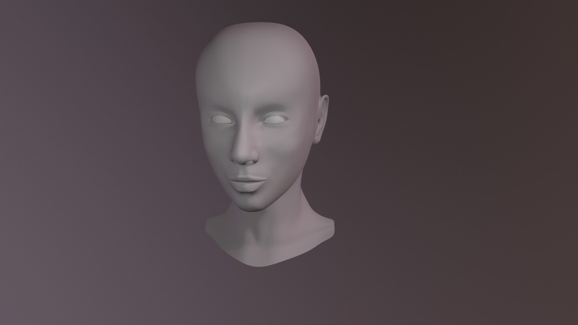Bald Female Head - 3D model by RamiCreates [8d0c0f7] - Sketchfab