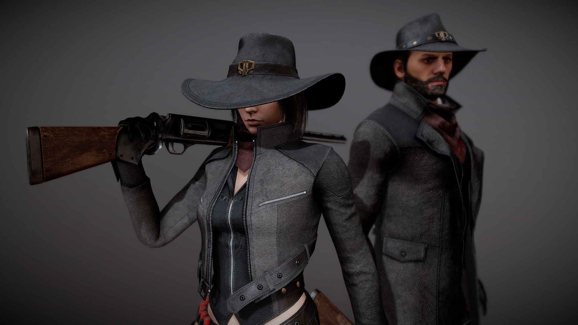 N5 Gunslinger preview - 3D model by Quang Phan (@quangphan) [8d0d946 ...