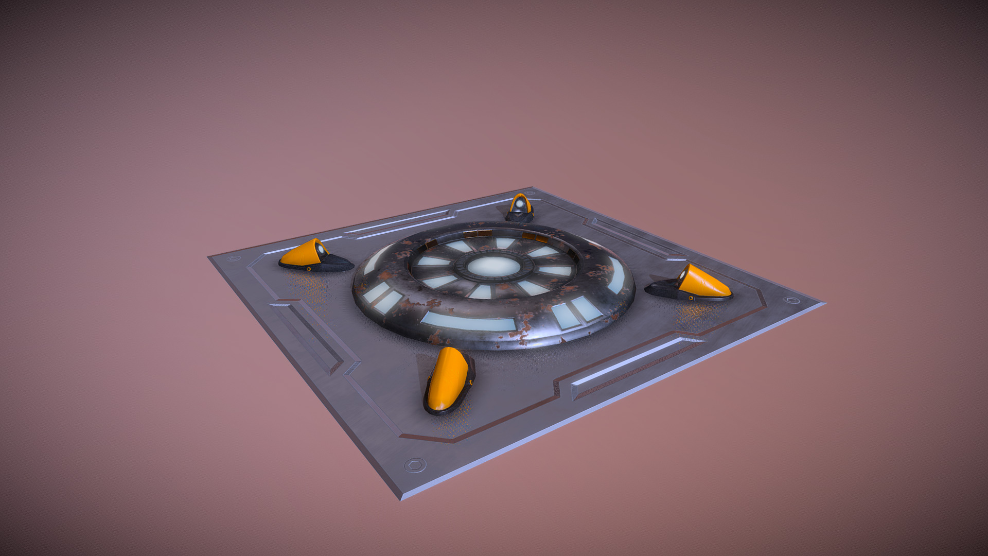 Tech Portal Floor Tile - 3D model by Spark3dvision (@JeSmyrna) [8d13f0f ...