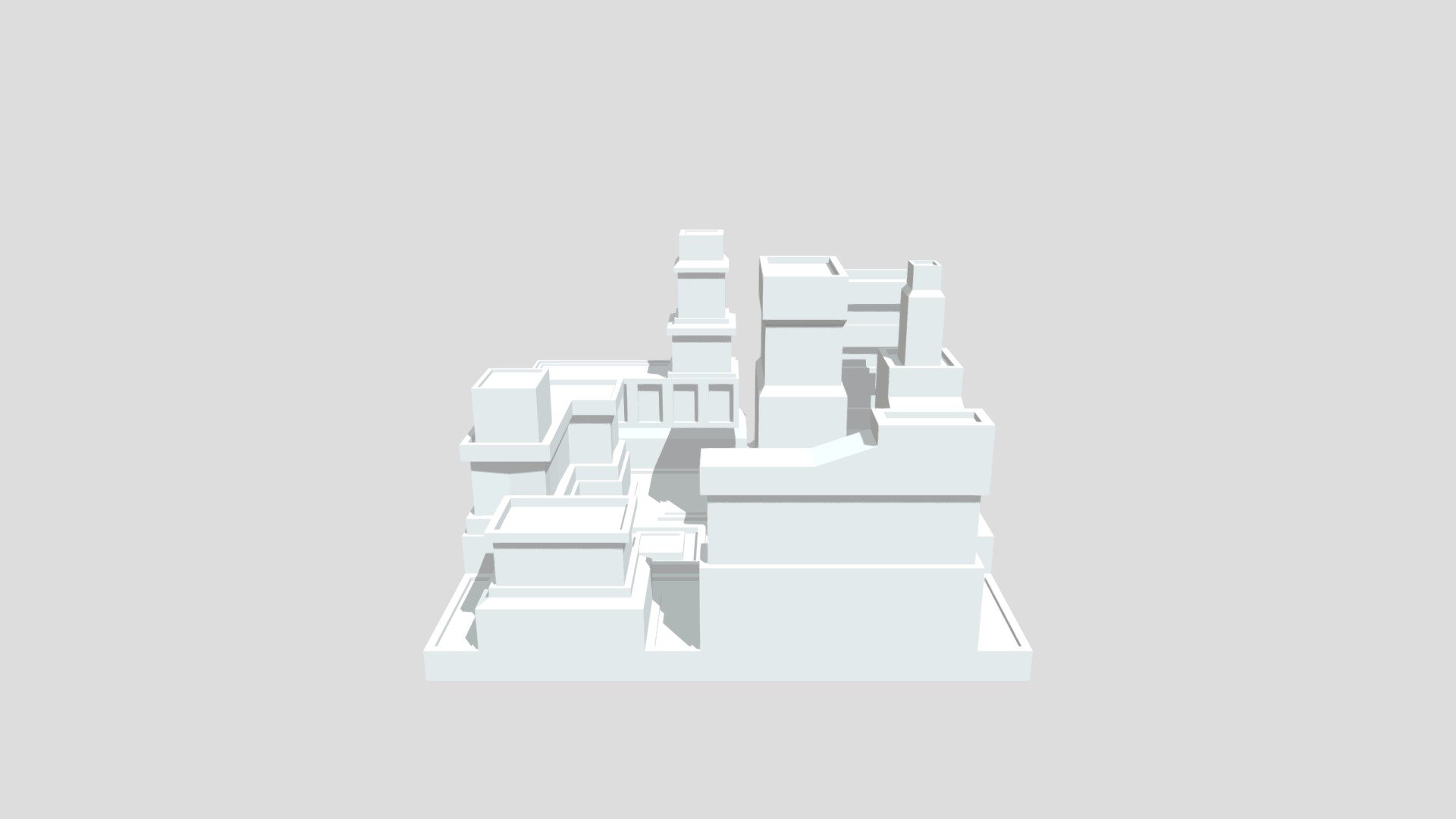 City Blocks - Download Free 3D model by IniyanGameDev (@rajaram1612 ...