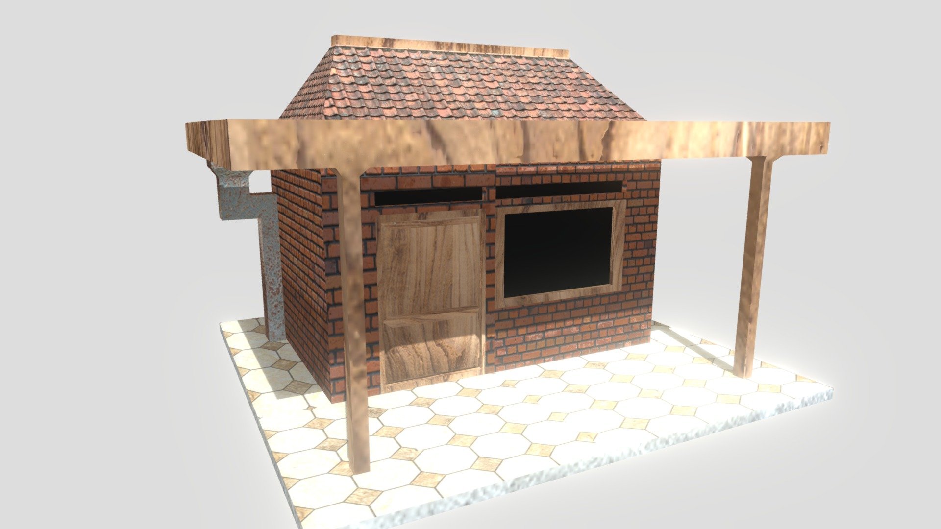 rumah - Download Free 3D model by kazumaryu (@kazumaryn) [8d14c06 ...