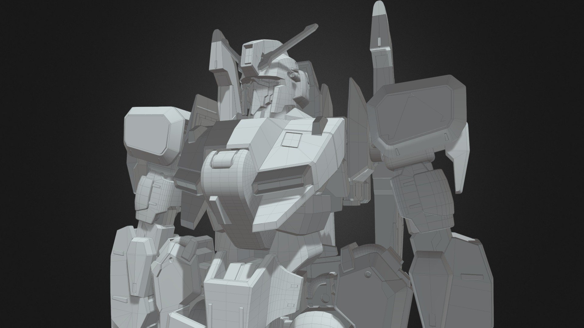 Zplus A1 高达 模型 MSZ-006A1 Zeta Plus (MG) Gundam - Buy Royalty Free 3D ...