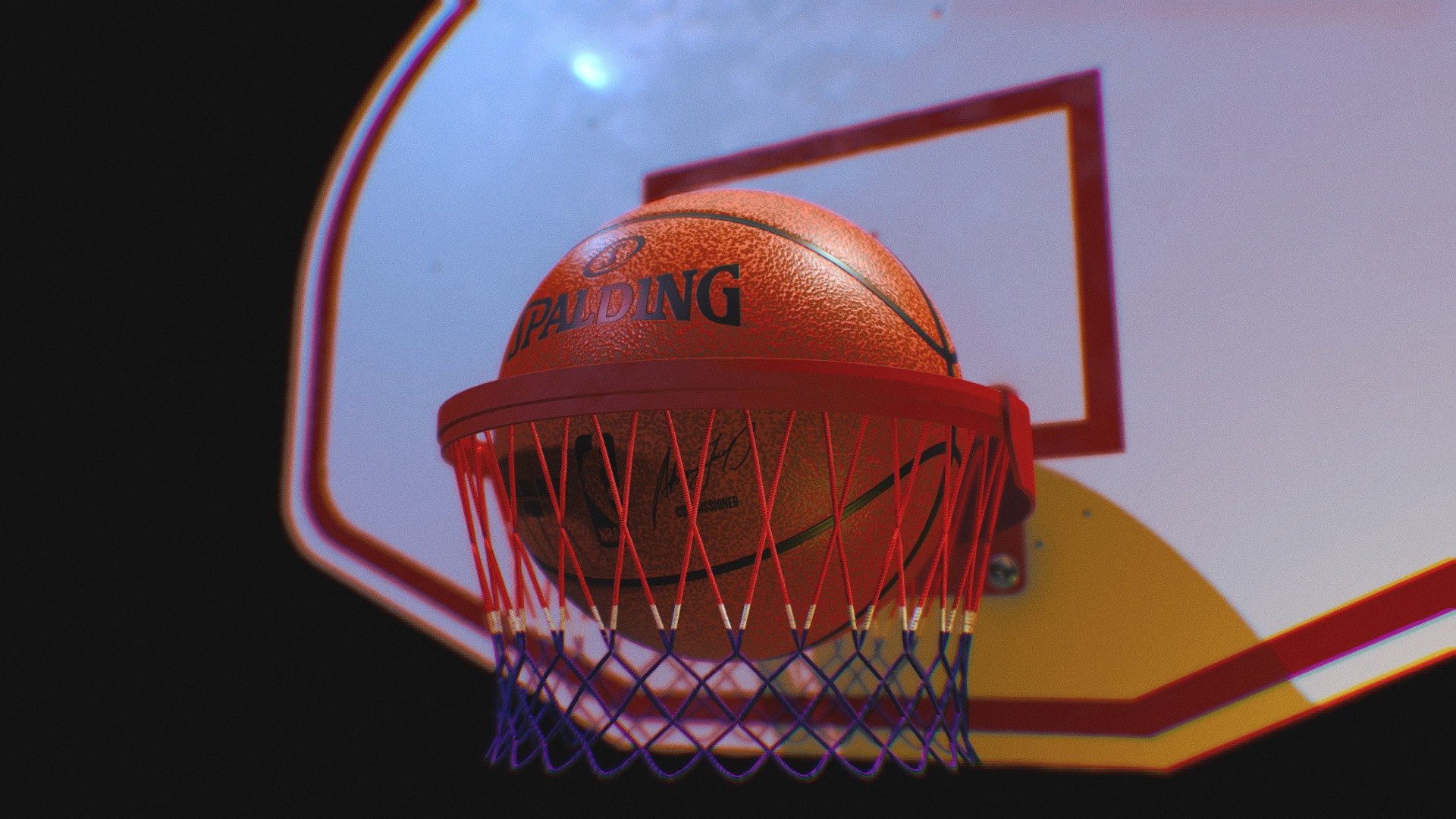 Basketball and Hoop - 3D model by javaxme [8d1721b] - Sketchfab