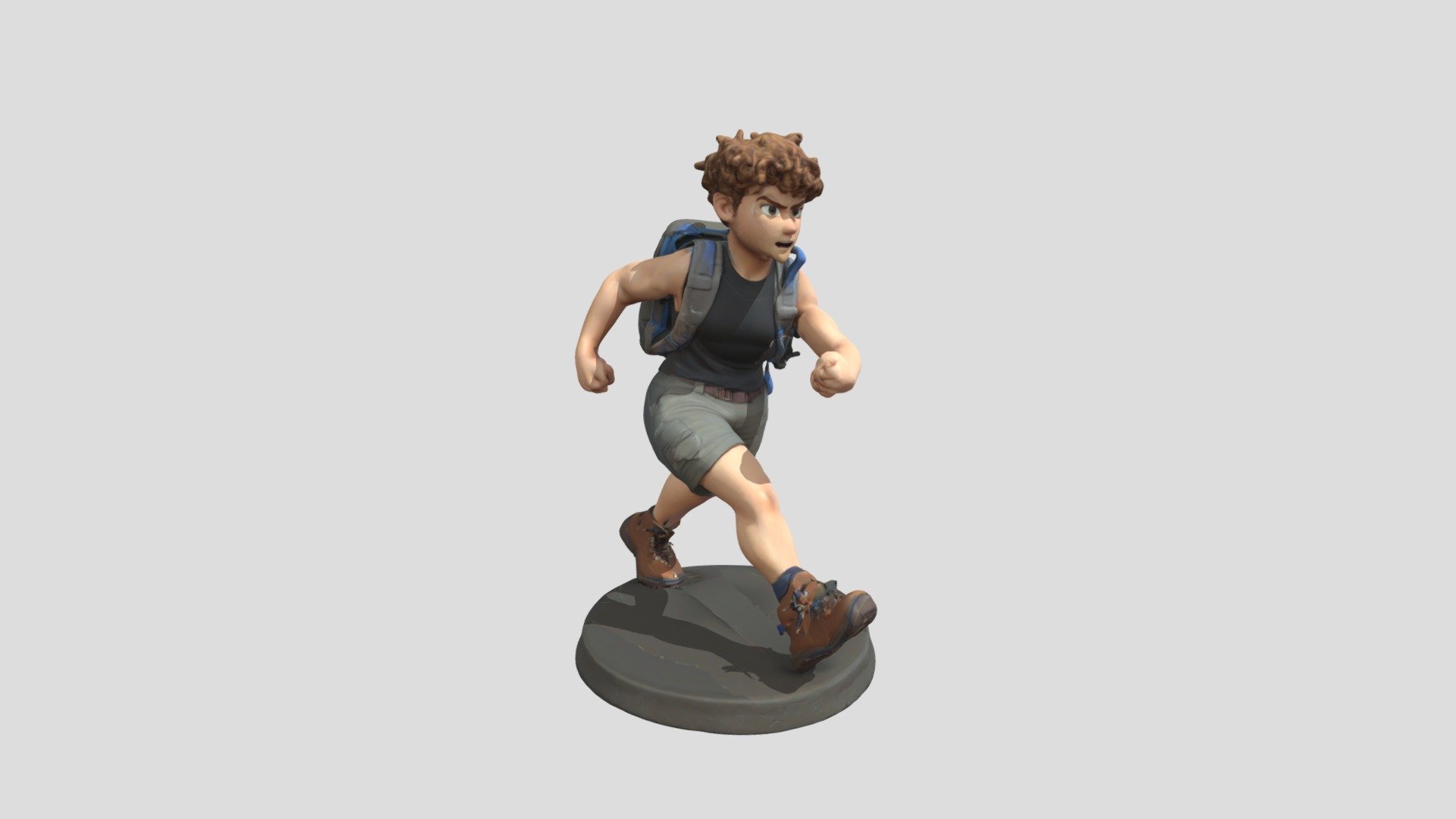 Fast walking hiker - 3D model by uncleblu [8d189fc] - Sketchfab