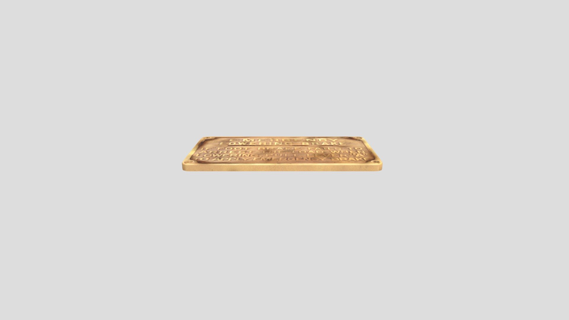 Emergency Sign - 3D model by National Heritage Board (@nhbheritage ...
