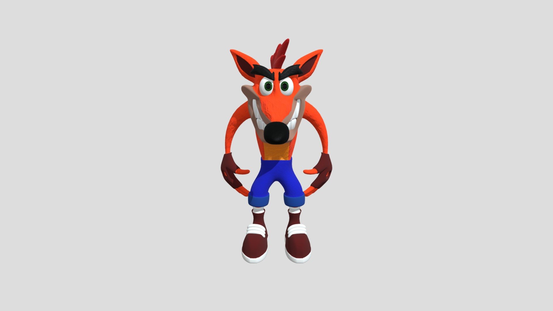 Crash Bandicoot - 3D model by 3D Model Dump (@3DModelDump) [8d1ae8f ...