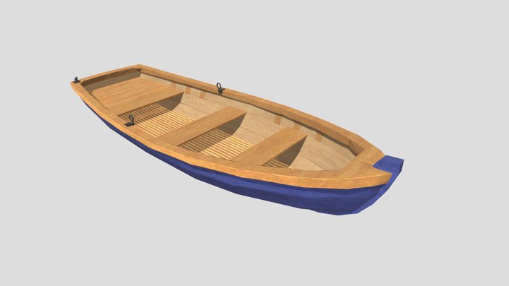 Wooden-boat 3D models - Sketchfab
