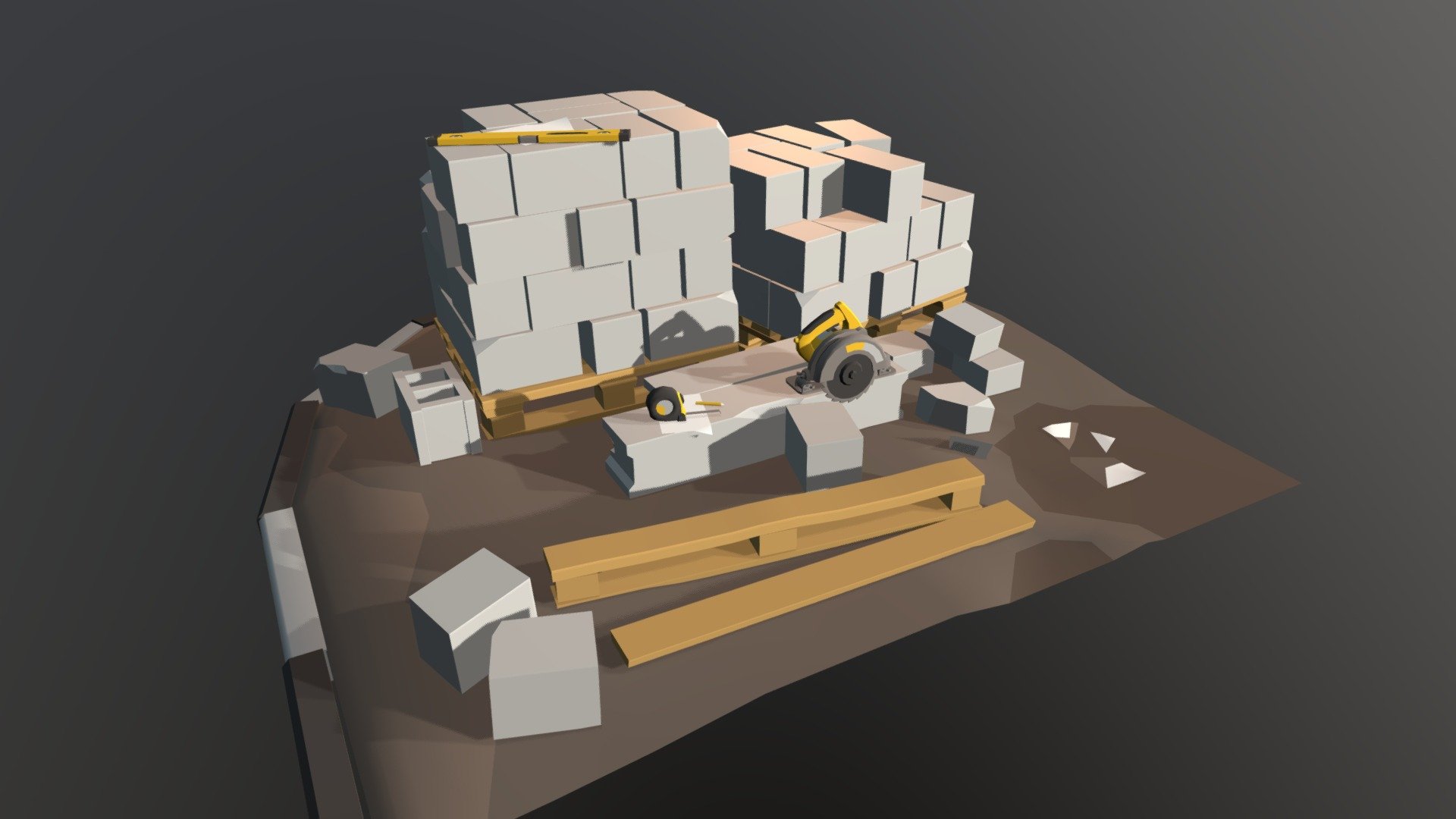 Concreate Blocks_DRAFT - 3D model by OlegatoRUS [8d1d32b] - Sketchfab