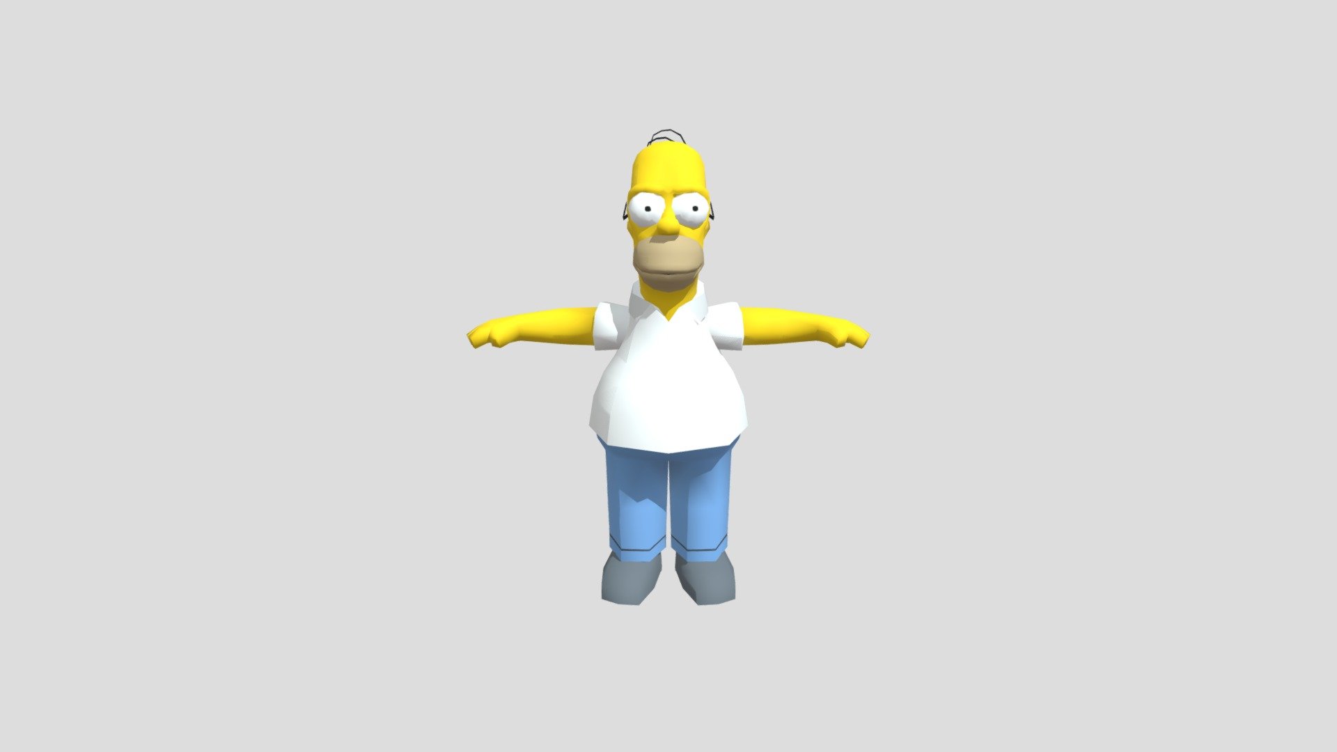 PC Computer - The Simpsons Hit & Run - Homer - Download Free 3D model ...