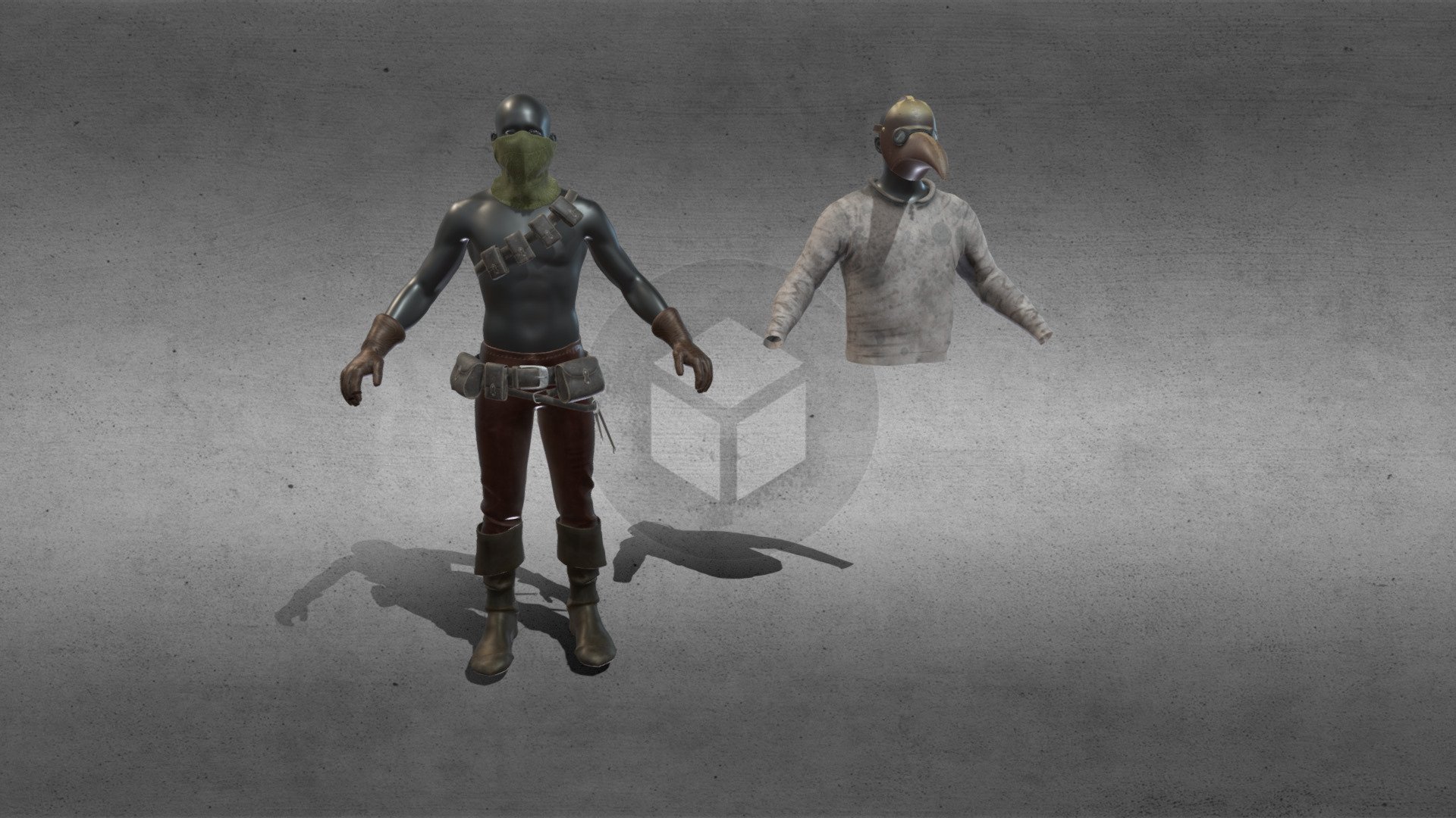 7 Piece Bandit Armor - MetaHuman (rigged) - Download Free 3D model by ...