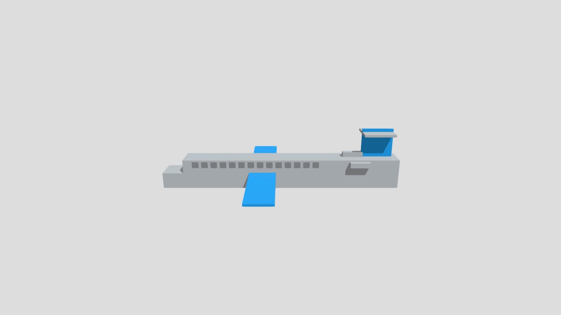 Boeing 727 Low Poly for Roblox - Download Free 3D model by ...