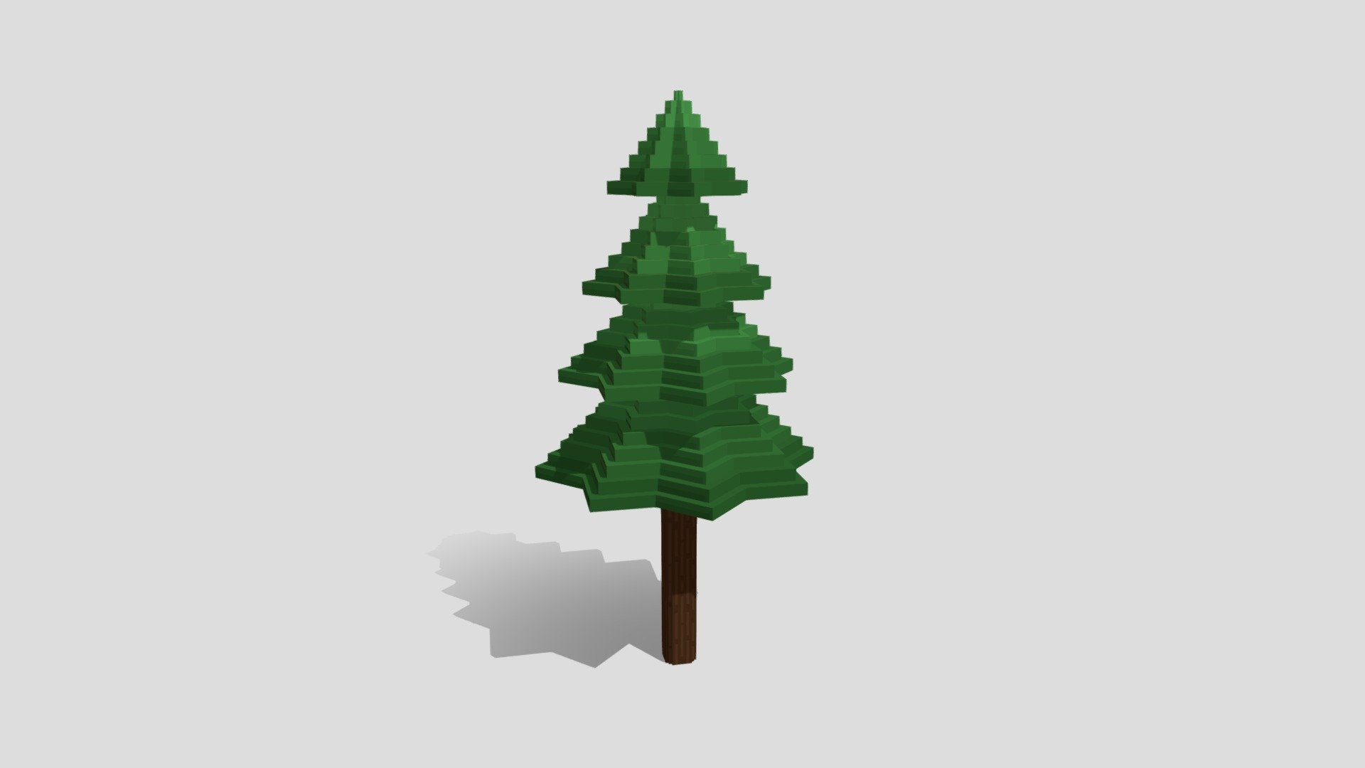 Voxel Tree 11.2 Model - 3D Lowpoly Game Asset - 3D model by MrMGames ...