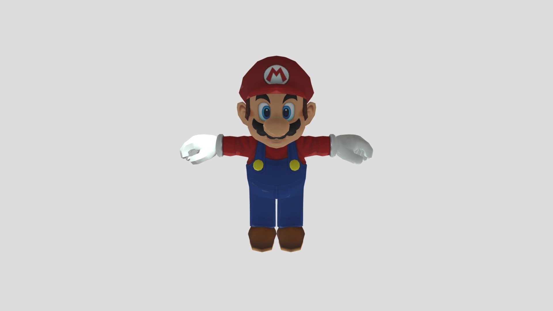 Game Cube - Mario Superstar Baseball - Mario - Download Free 3D model ...