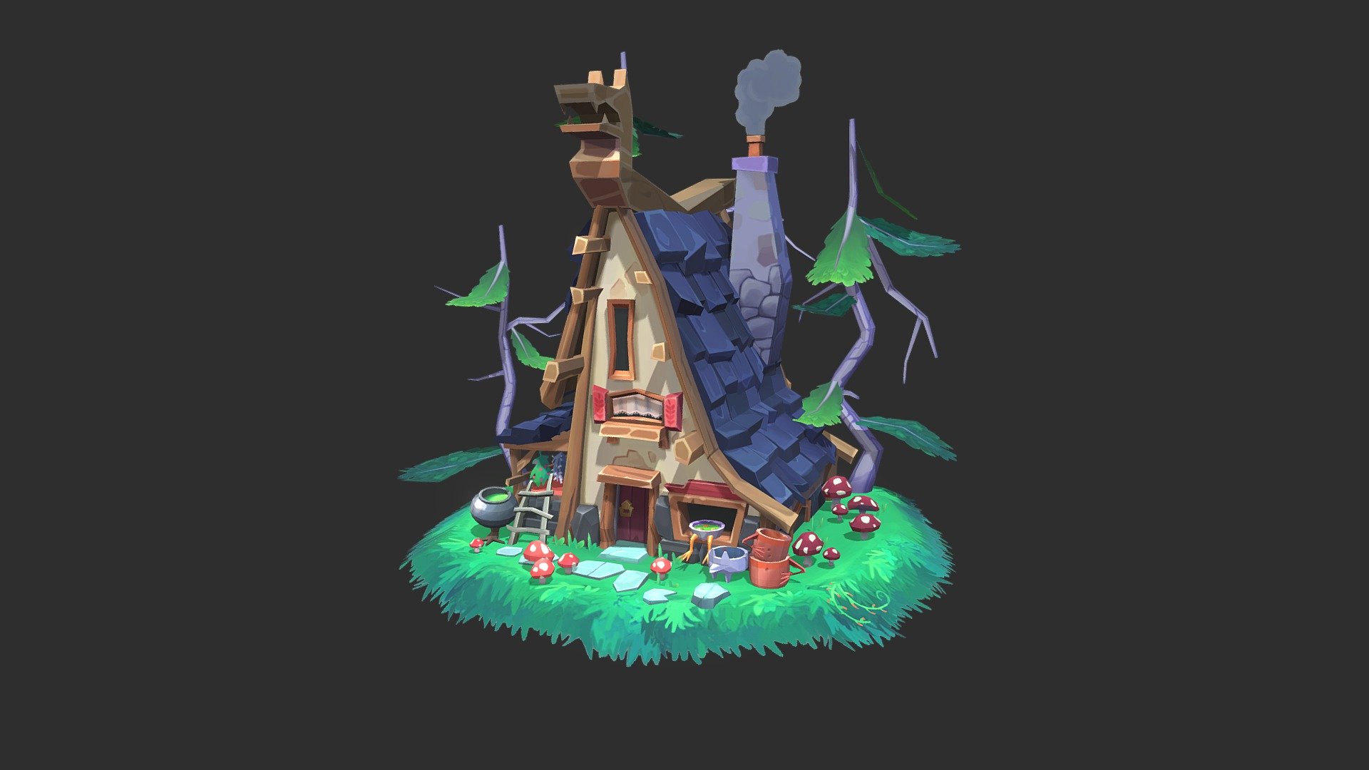hand_painted - 3D model by Atumn (@gaeul01) [8d298ea] - Sketchfab