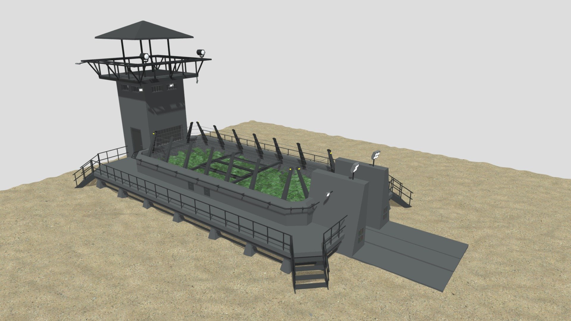 Jurassic Park Raptor Pen - Download Free 3D model by p.wb (@pe_wube ...