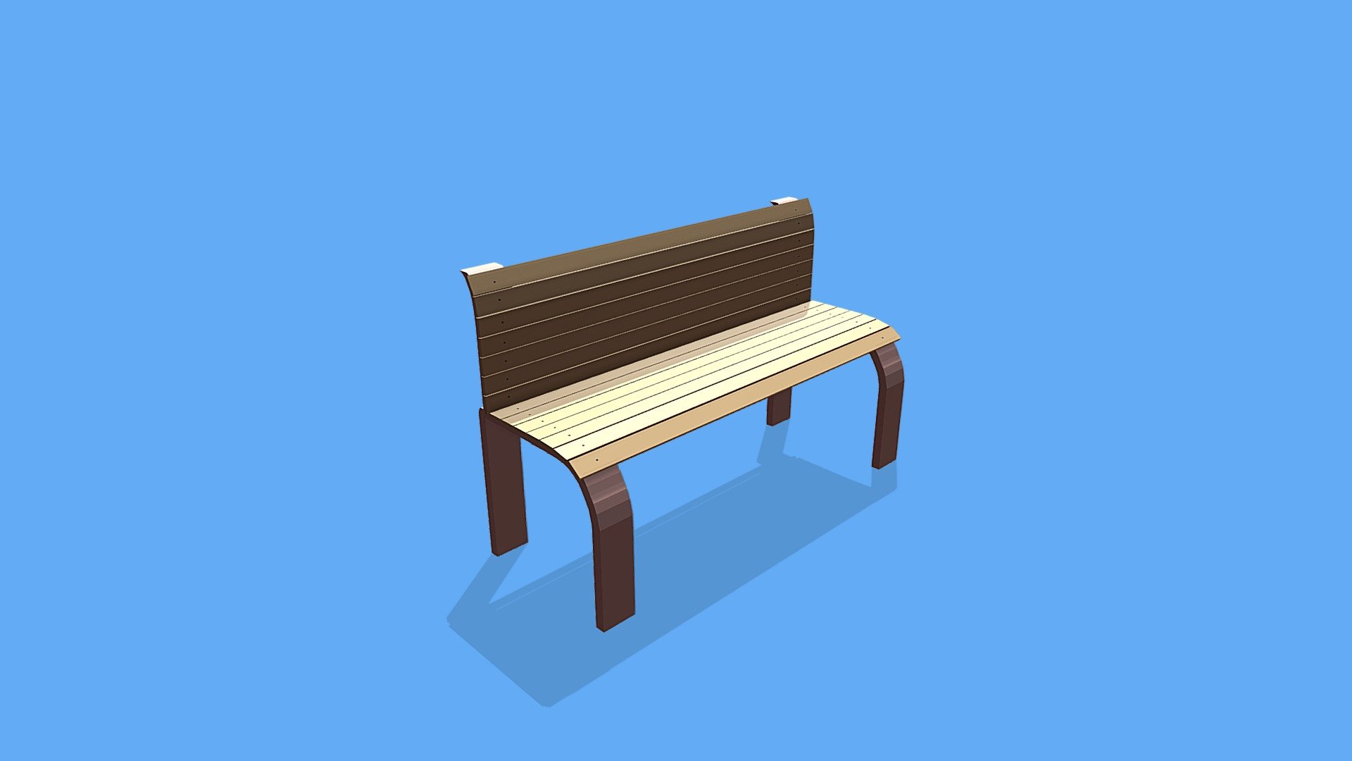 Simple low poly Bench - Download Free 3D model by BaccaVacca [8d2ae77 ...