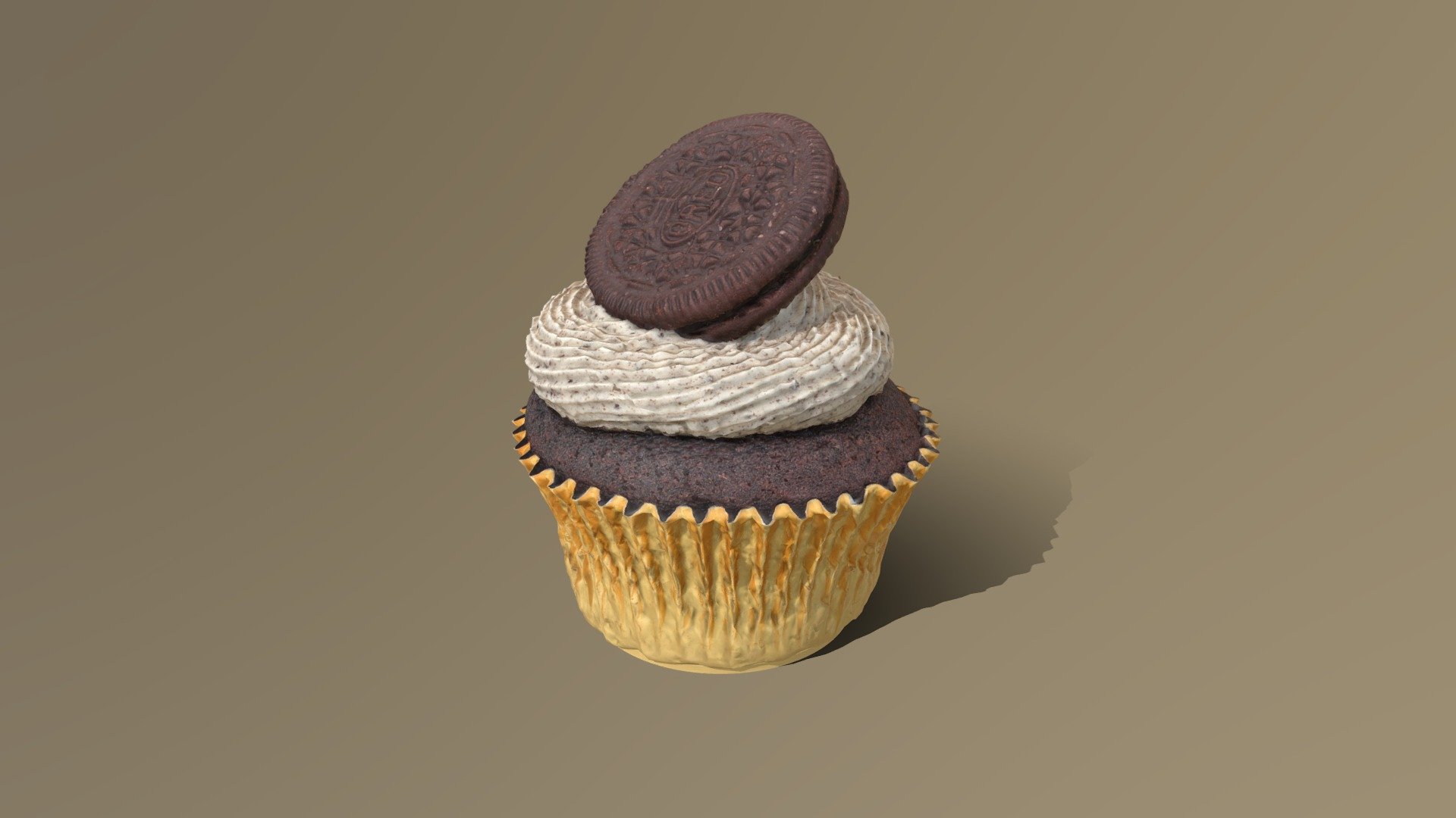 Oreo Cookie Cupcake - Buy Royalty Free 3D model by Cakesburg Premium 3D ...