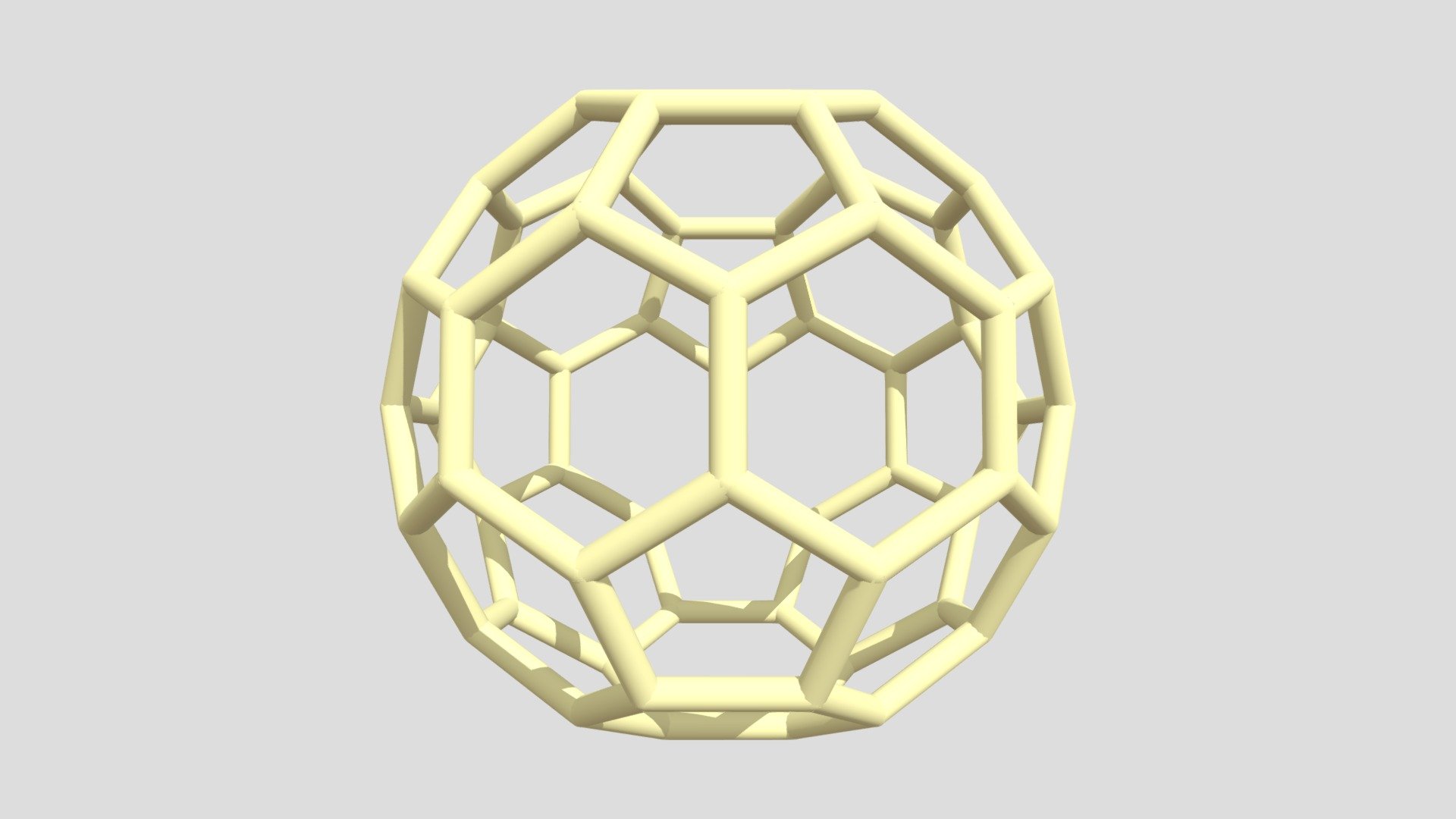 Fullerene C60 - 3D model by Vladimir Minyaylov (@vvm) [8d2b952] - Sketchfab