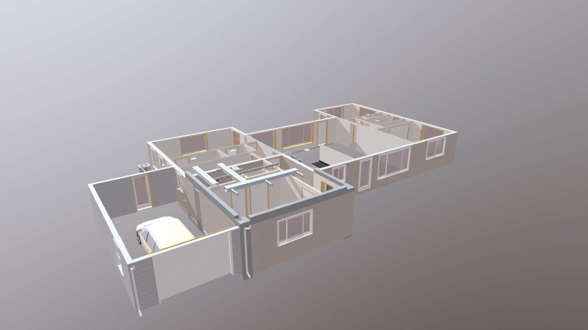 House addition - 3D model by mspicyn [8d30998] - Sketchfab