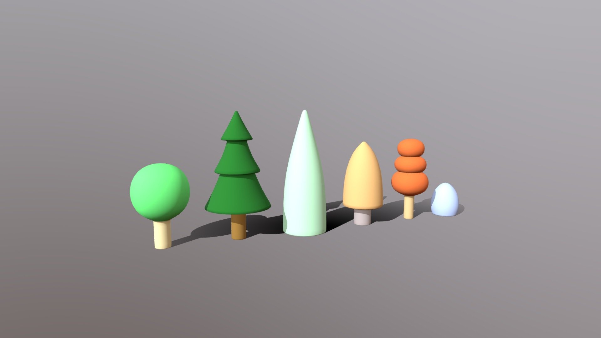 Low Poly Cartoon Tree Toys - Buy Royalty Free 3D model by chroma3d ...