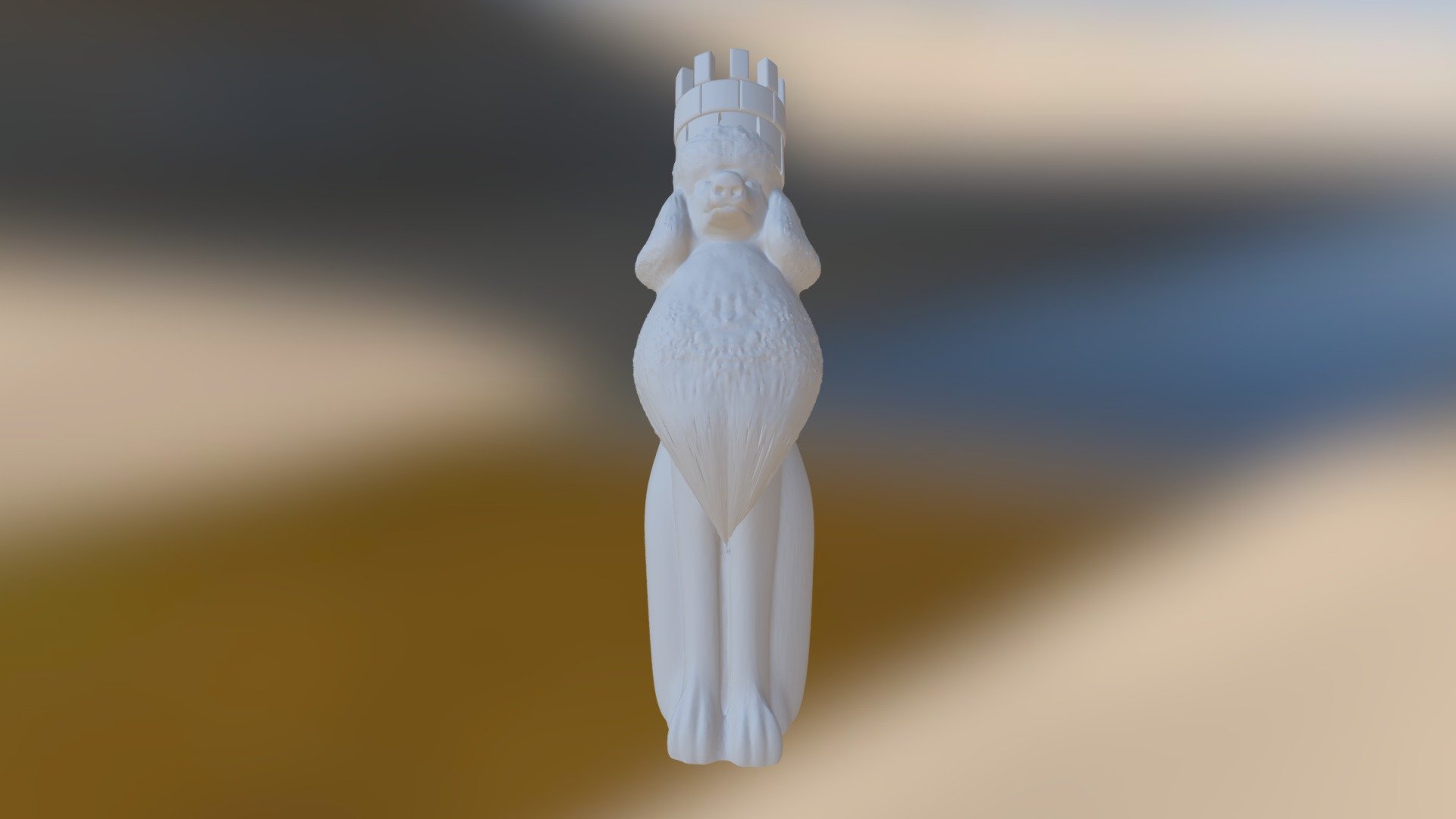 Chess_-_Poodle_Rook.STL - 3D model by Shared via 3DPrinterOS and ...