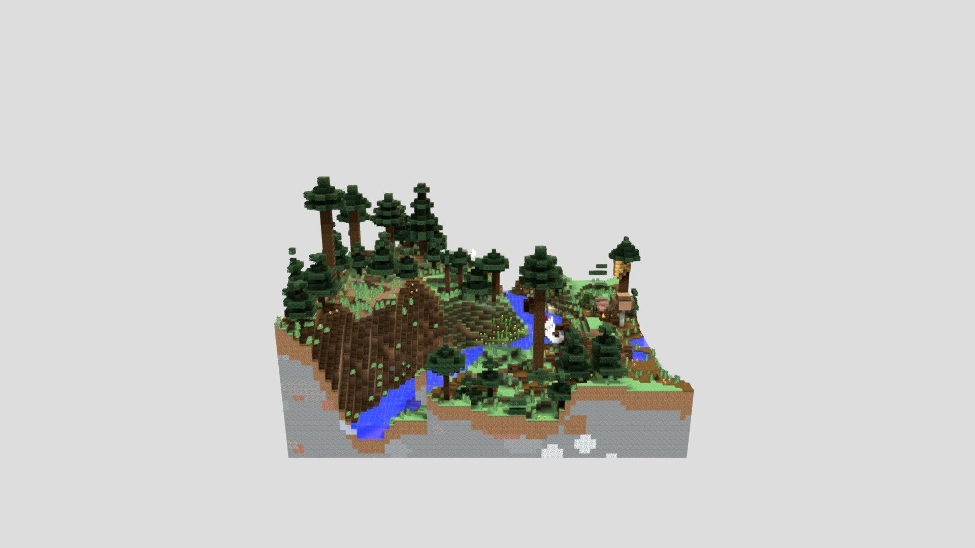 PalaeoPixels Minecraft World - 3D model by DigVentures [8d37880 ...