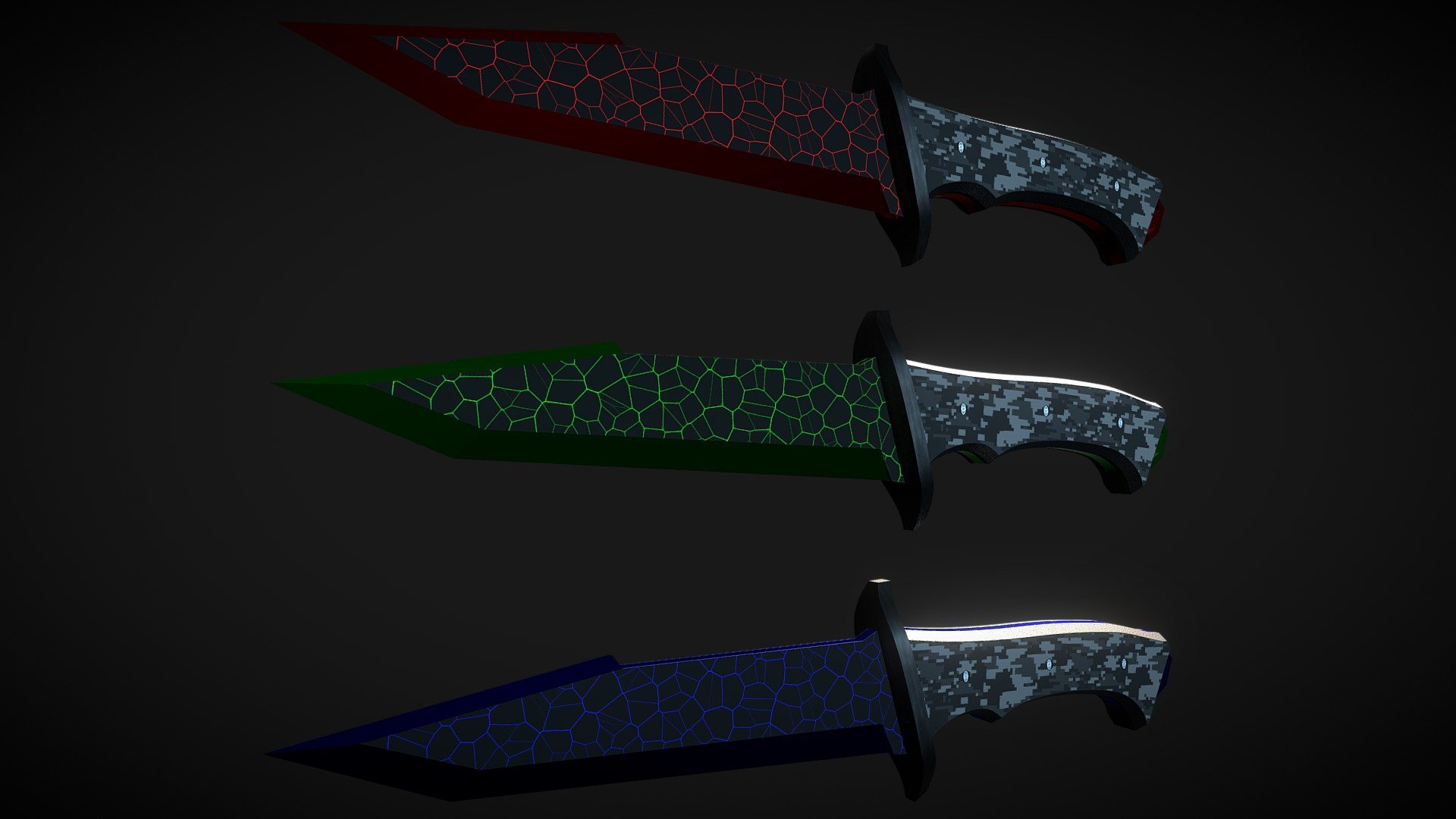 Dagger01_R/G/B - 3D model by Stanford (@rin_4167) [8d38055] - Sketchfab