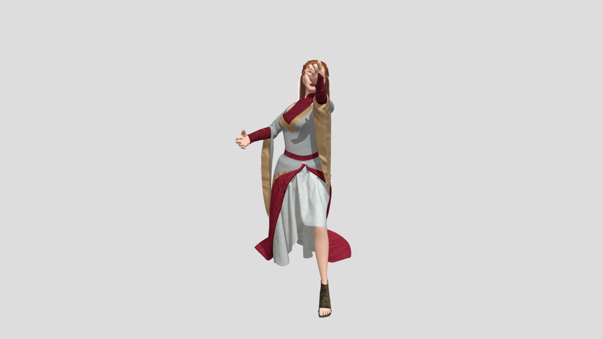 Project 2 - Female Character - 3D model by Kelsey White (@kaw0015 ...