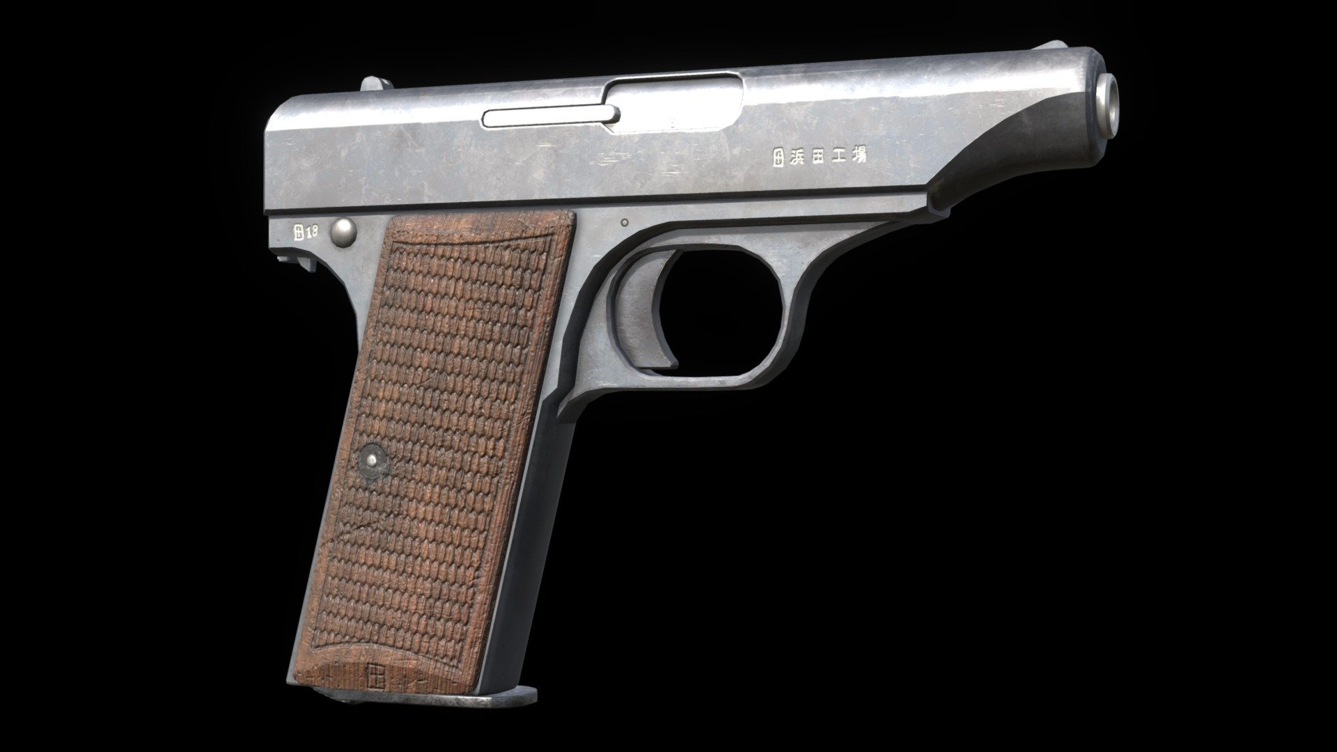 Hamada Type 1 Pistol - 3D model by shrednector [8d38807] - Sketchfab