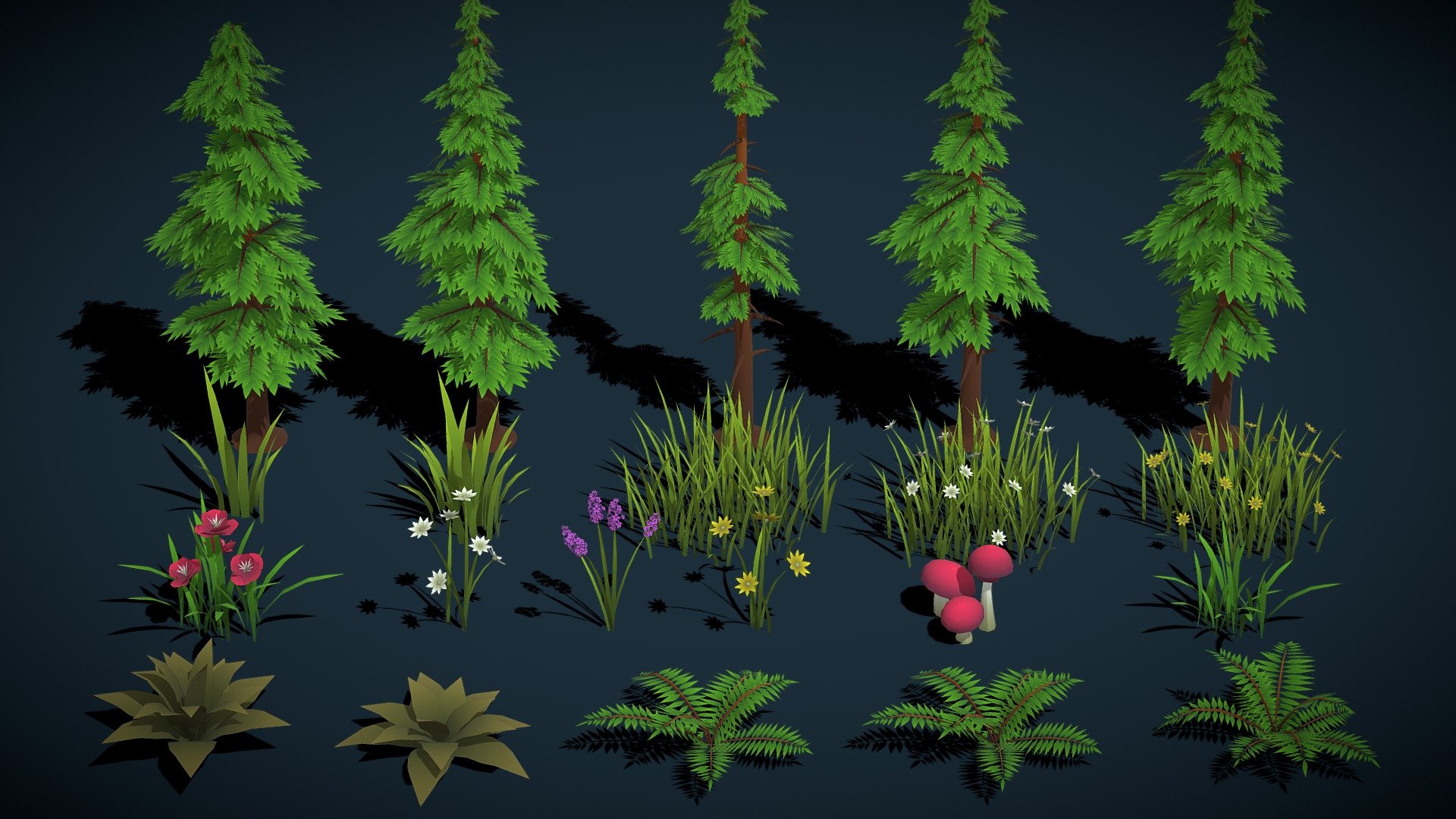 JINGLE-Stylized Lowpoly Nature Assets Pack - 3D model by POLYSCAN ...