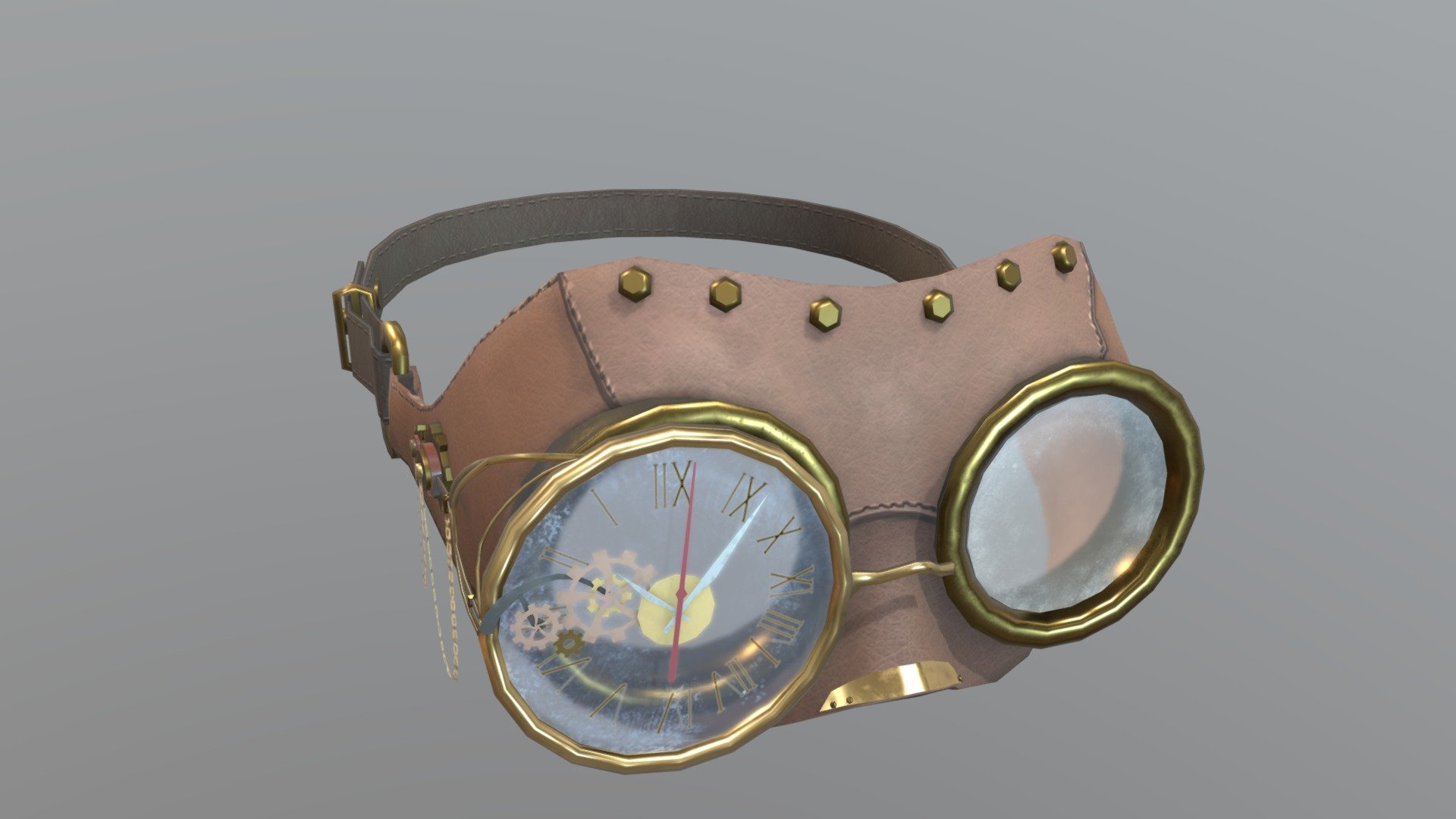 Steampunk goggles - Download Free 3D model by Chenchanchong [8d3aa4d ...