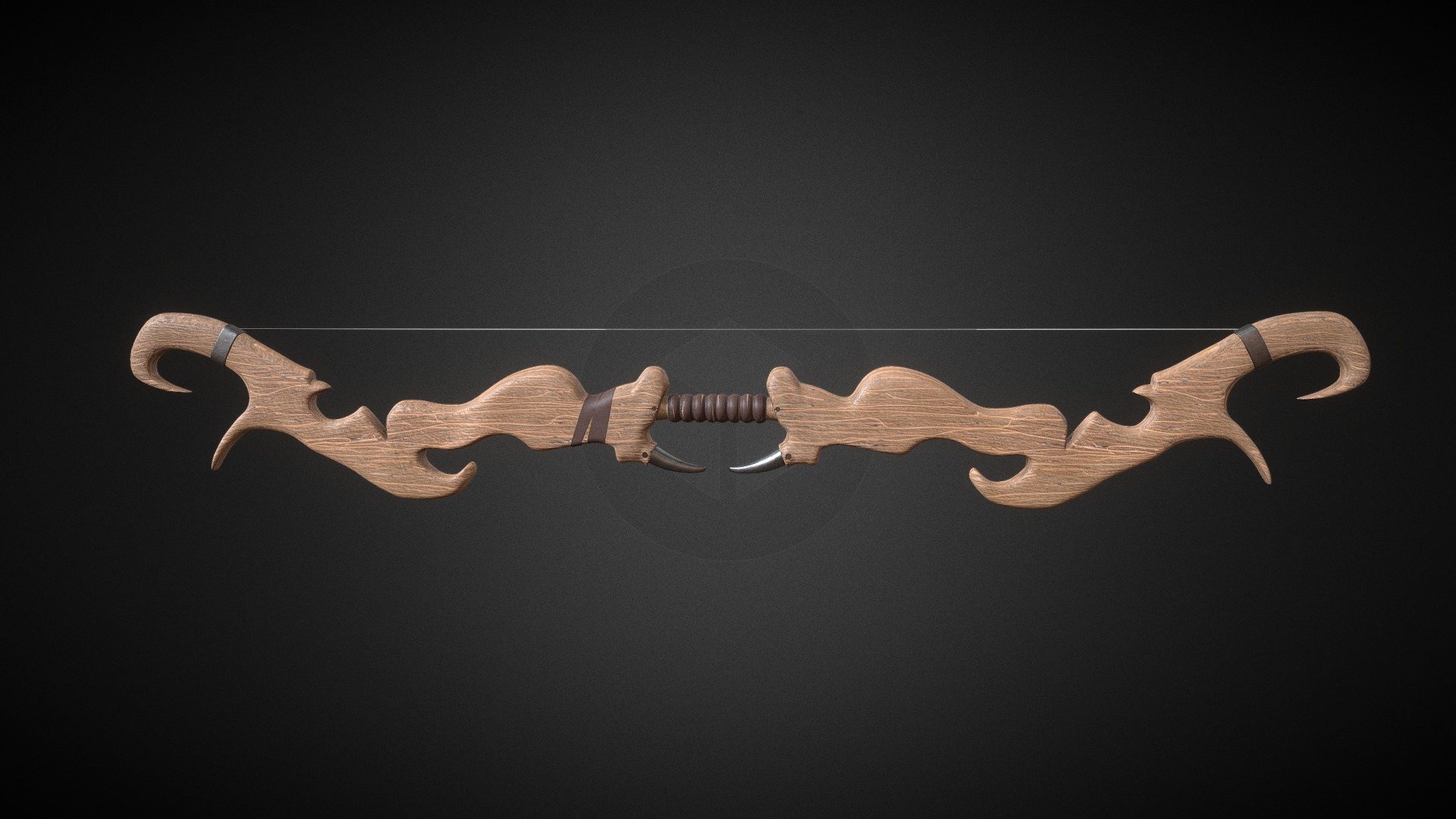 Wooden Bow - 3D model by Zedster [8d3d1cc] - Sketchfab