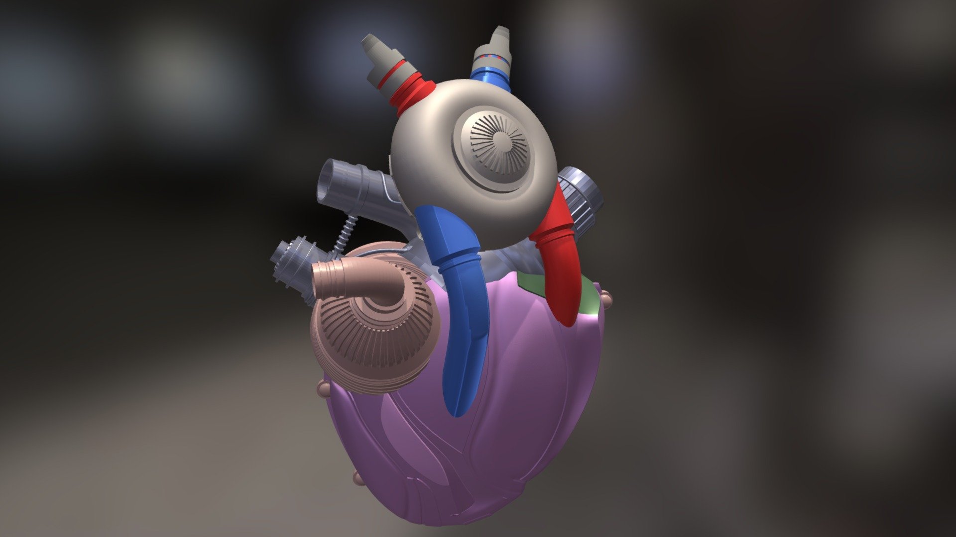 Heart mechanical - 3D model by Slawa_L [8d3ebb3] - Sketchfab