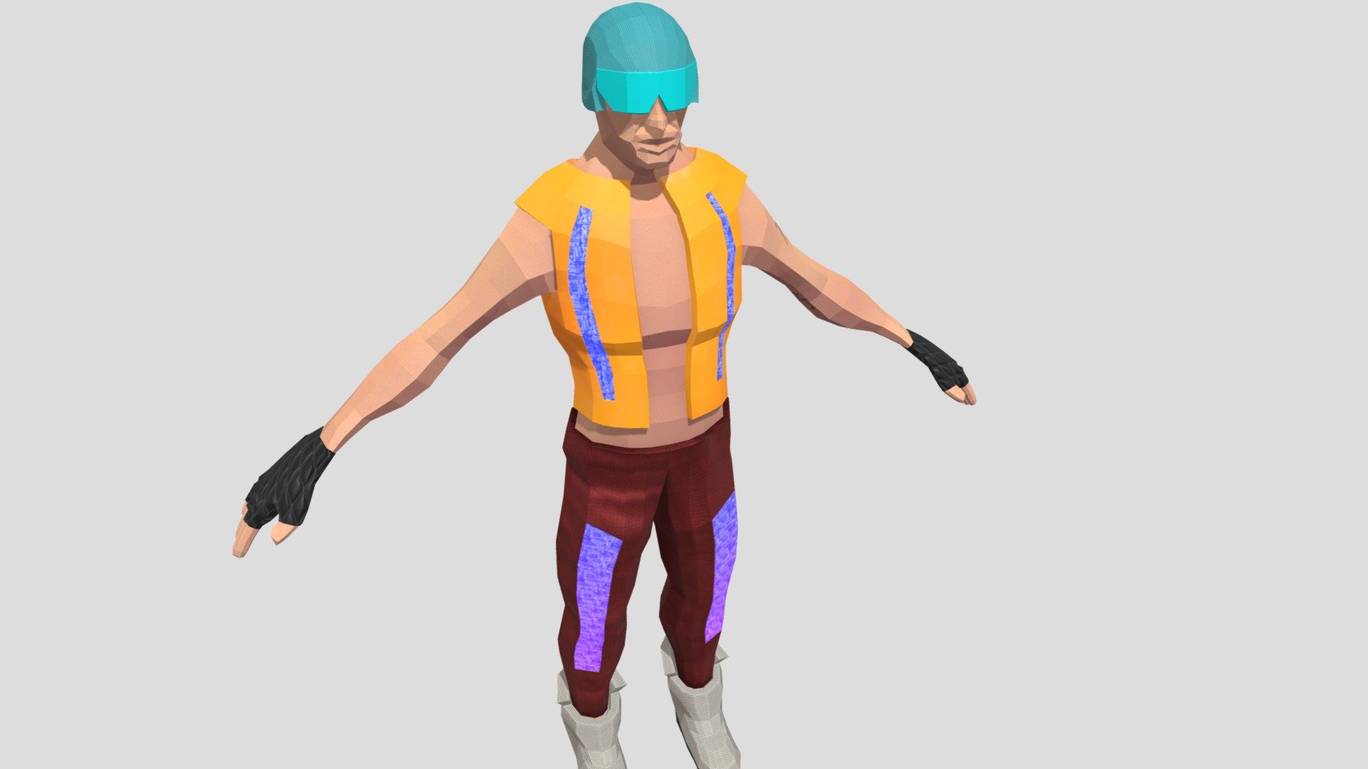 Futuristic Guy - 3D model by Hazelthenutt [8d3f896] - Sketchfab