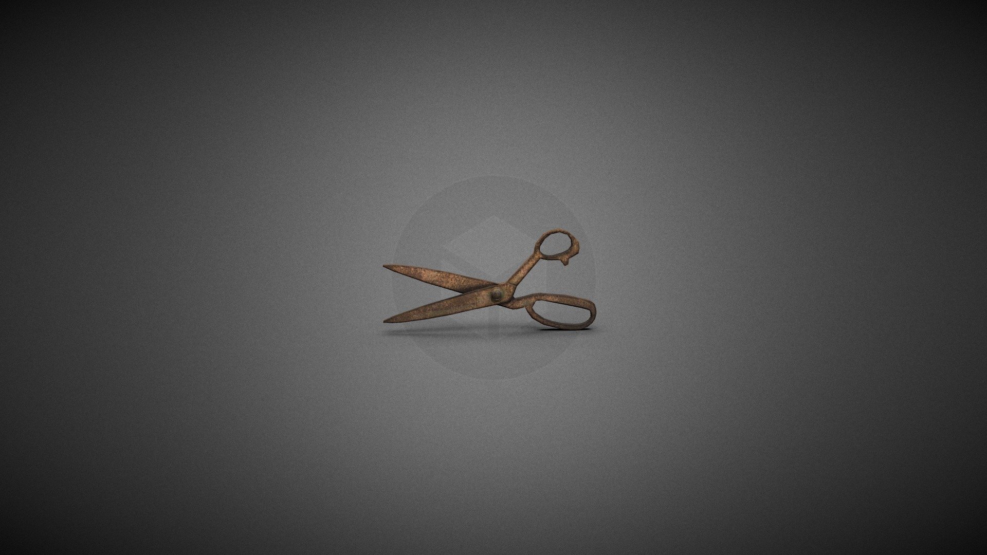 Old rusted Scissors low poly - 3D model by mRiot (@malgorzatariot ...
