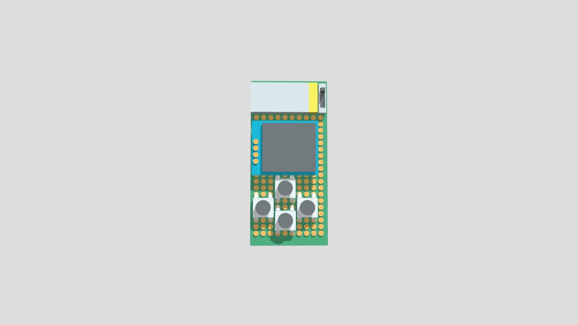 Quang Handsome final year project tetris console - 3D model by ...